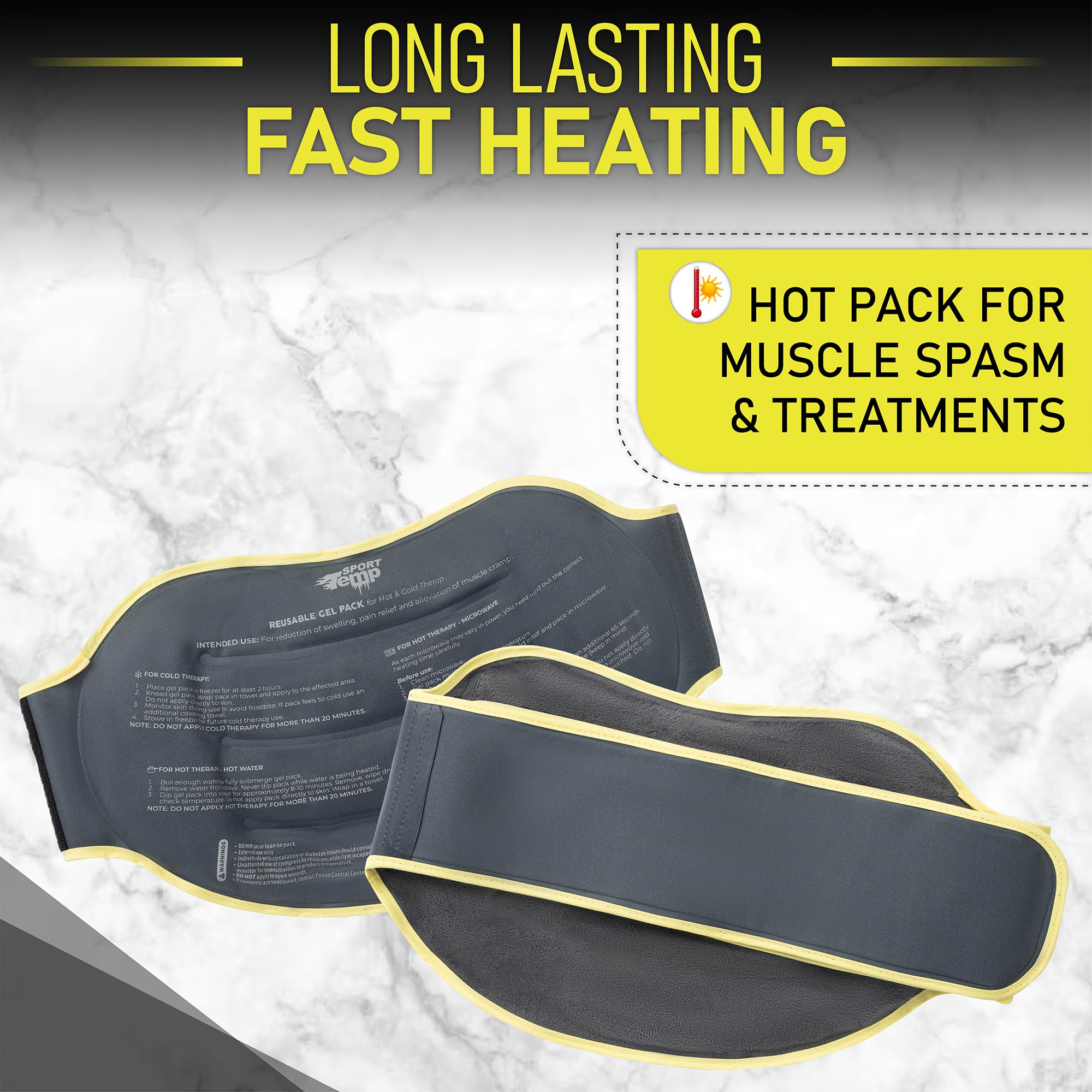 Snapklik.com : Hot & Cold Reusable Gel Pack Wrap For Back Pain Relief ...