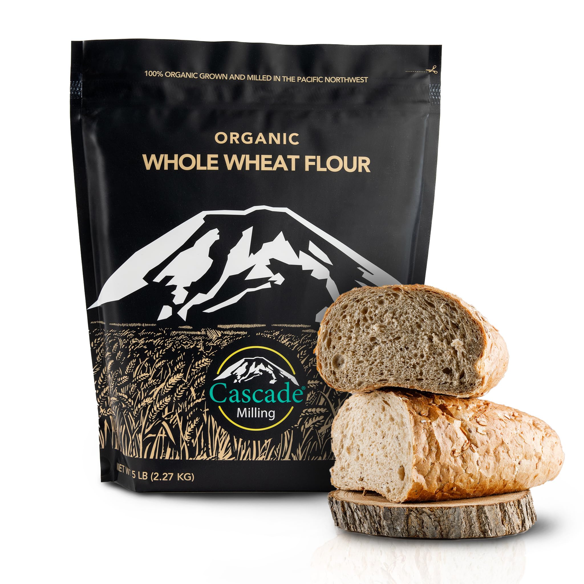 Amazon.com : Cascade Milling Organic Whole Wheat Flour. High Protein ...