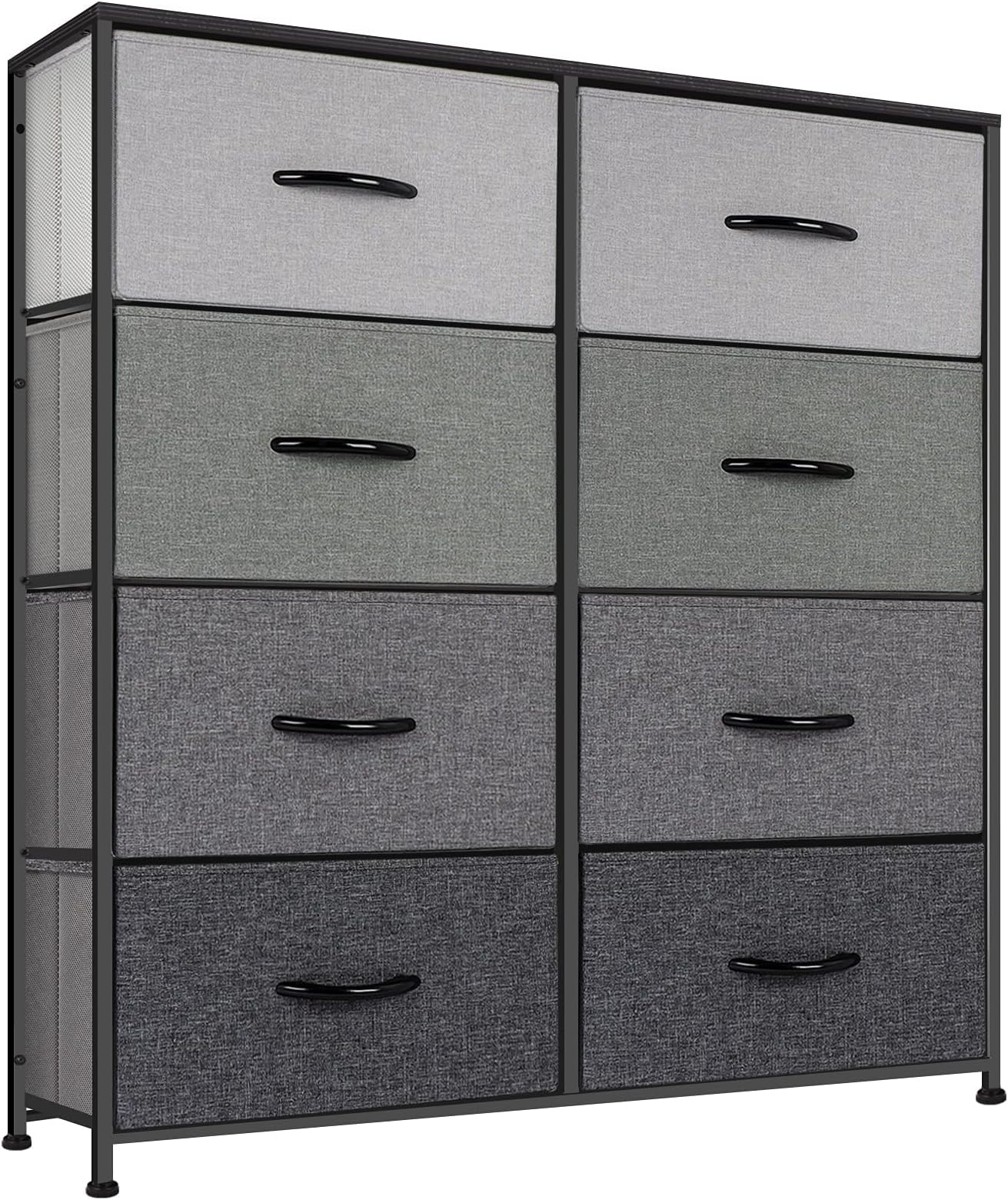 Somdot Commode pour chambre à coucher avec 6 tiroirs, large commode de ...