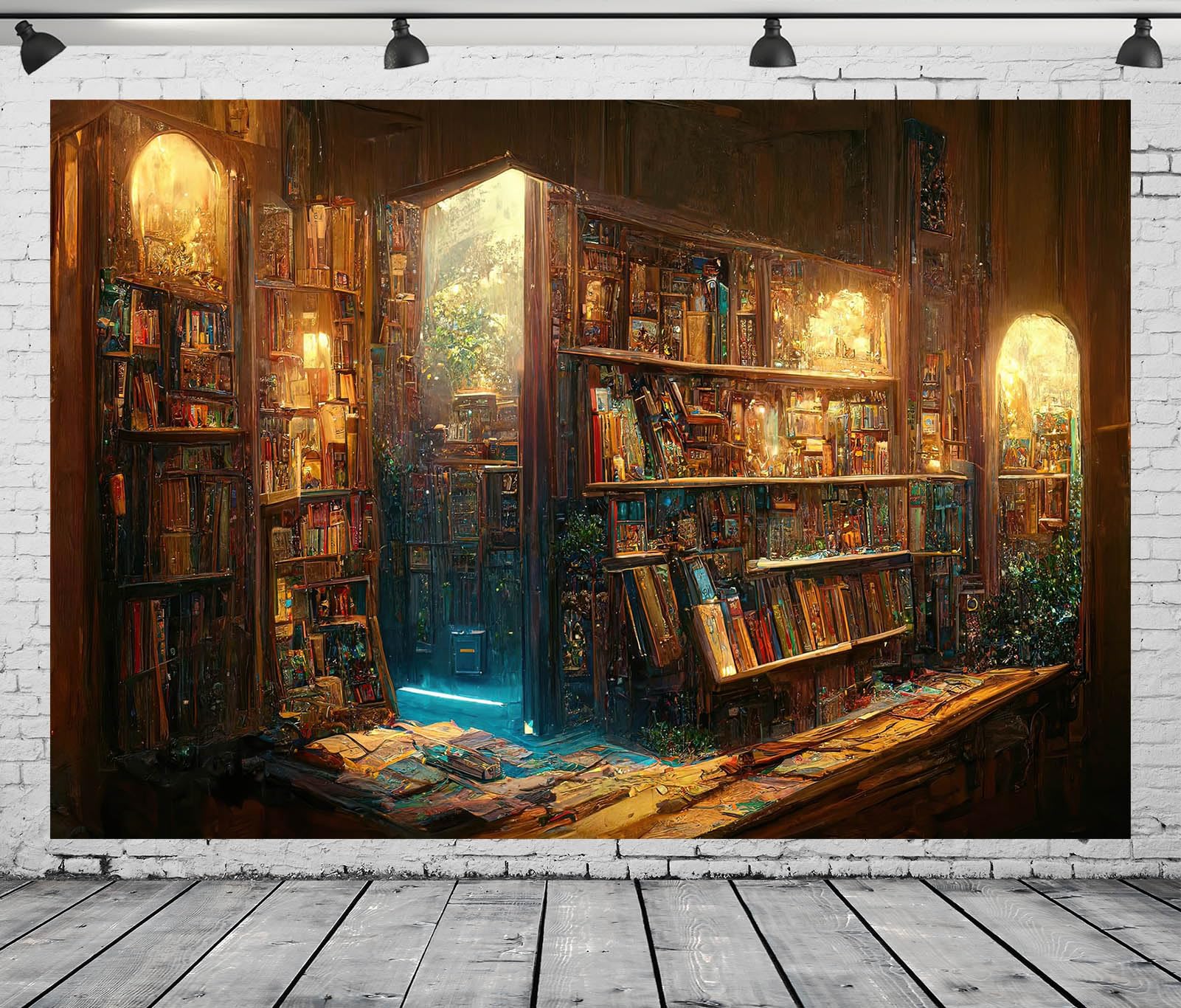 Fantasy Library Wallpaper