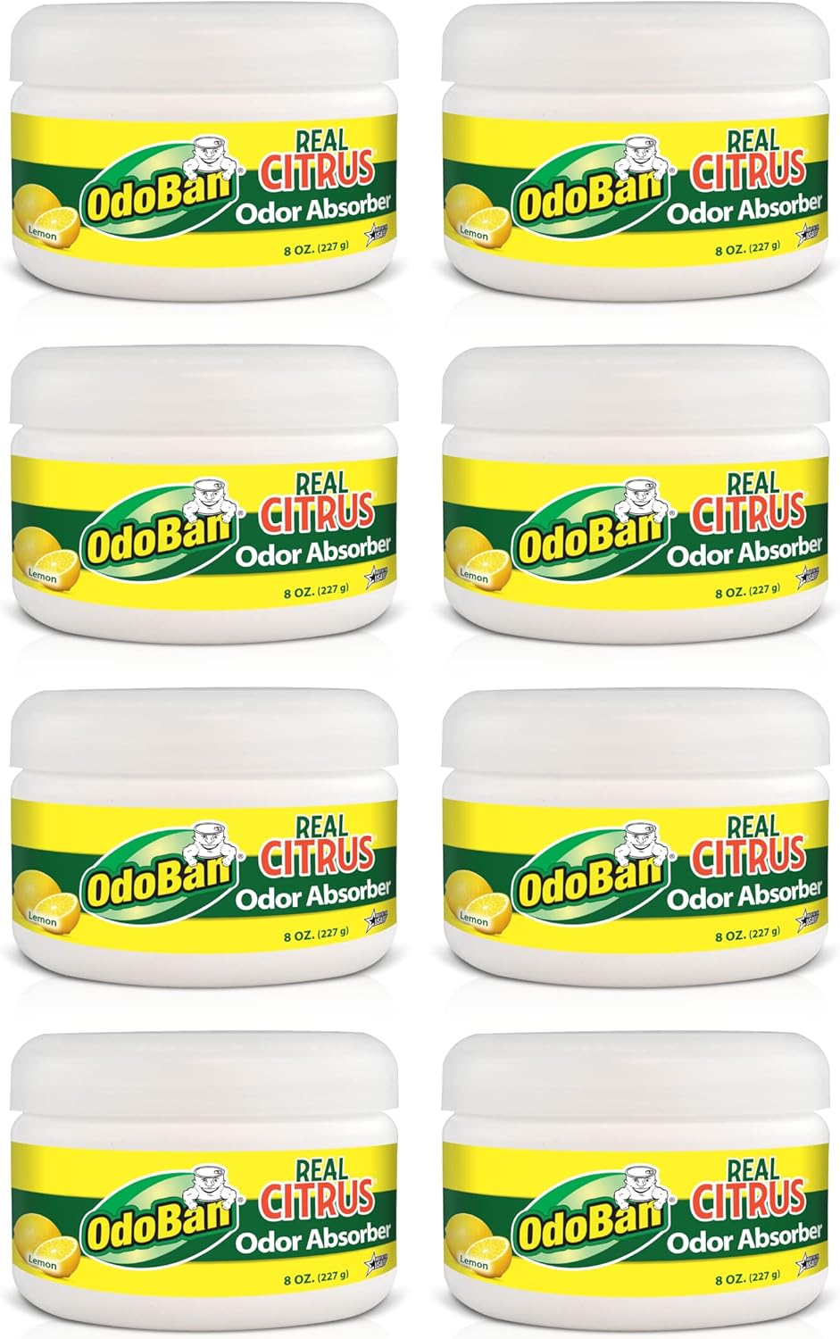 Amazon.com: OdoBan Real Citrus Solid Odor Absorber Eliminator, 8-Pack ...