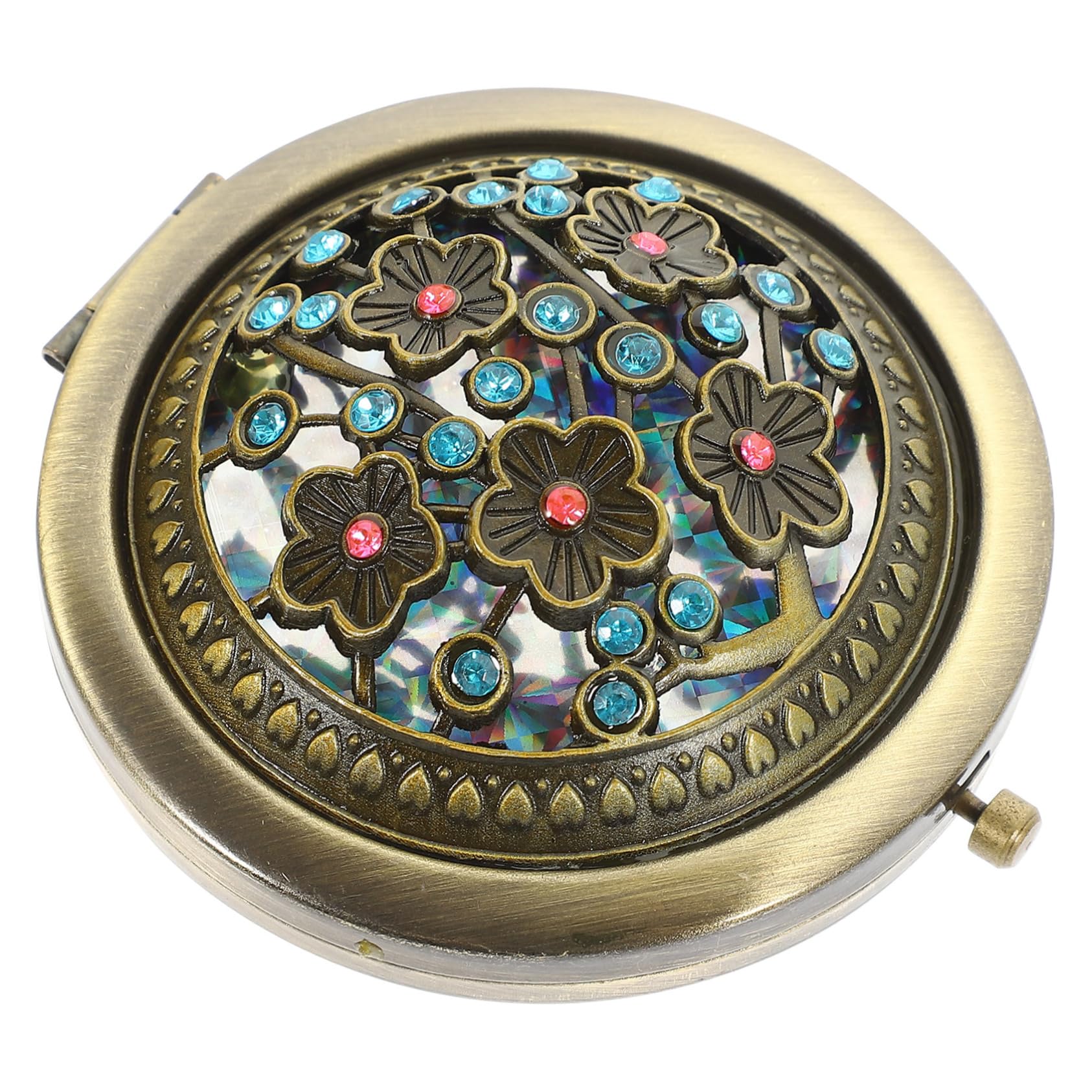 Amazon.com : Tinksky Folding Pocket Mirror Round Compact Mirror Double ...