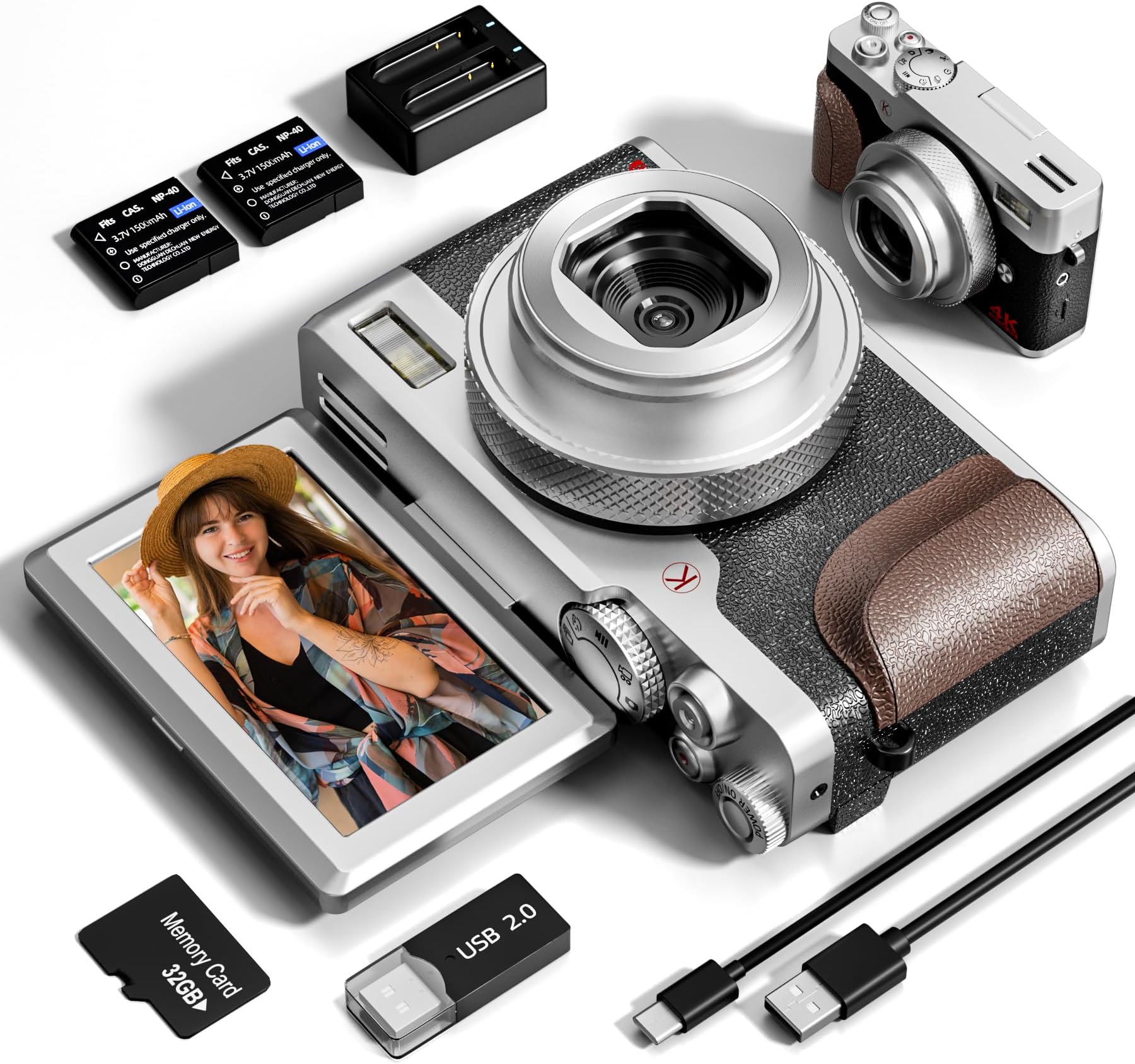 Amazon.com : Sony 56MP 4K Vlogging Camera - 180 Flip Screen, 16X Zoom ...