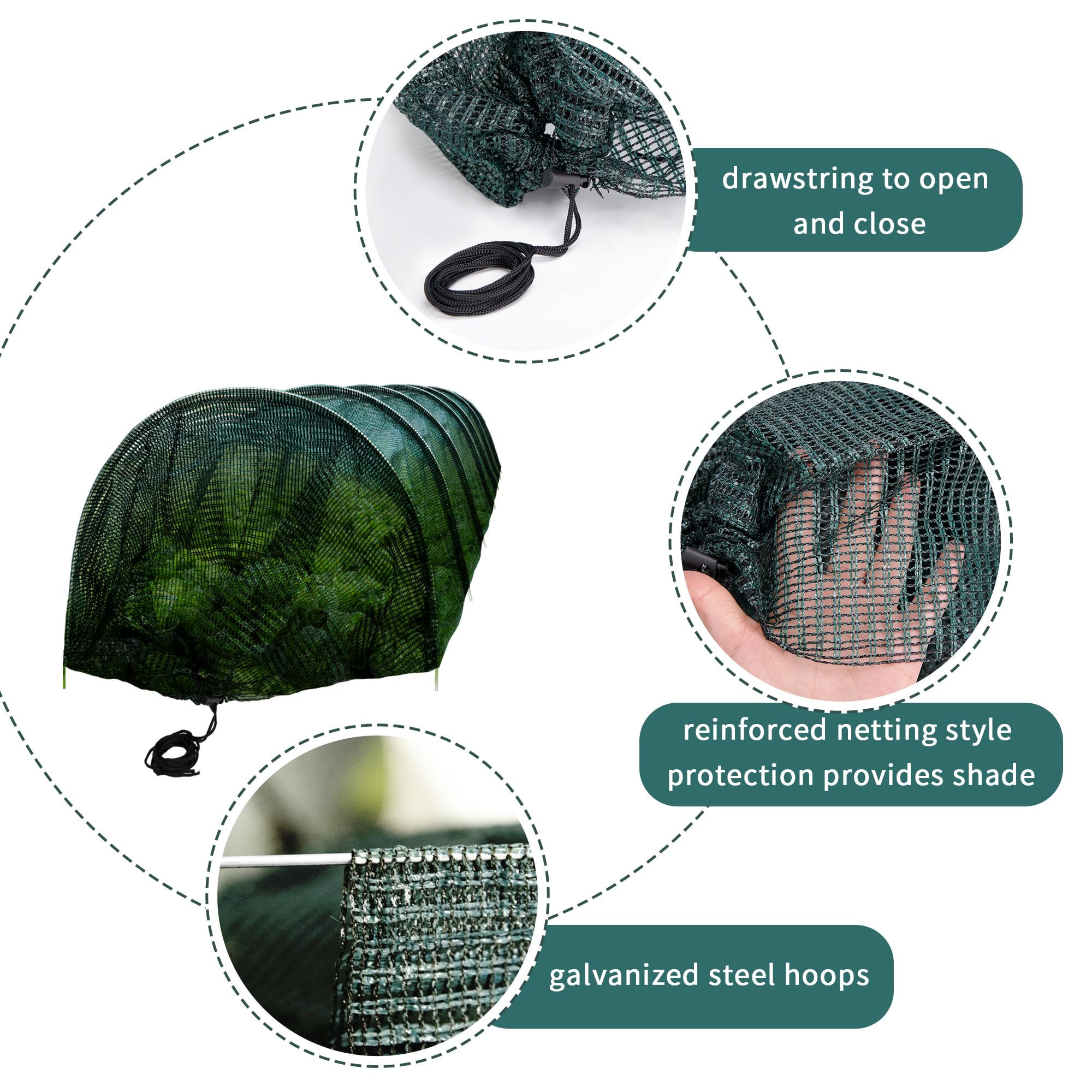 Snapklik.com : Tlswshsy Garden Tunnel Shade Net Cover - Shade Net ...