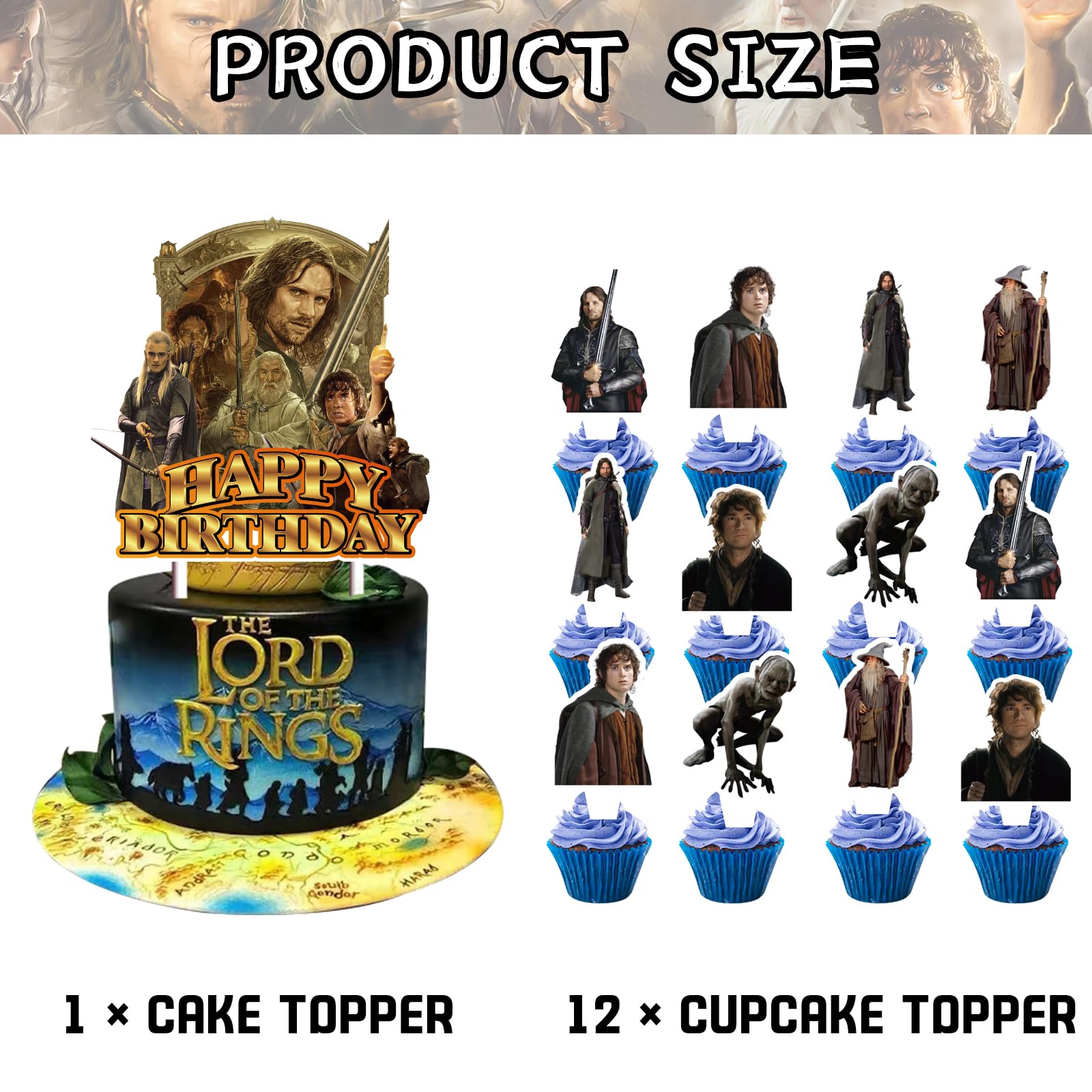Lord Of The Rings Happy Birthday Cake
