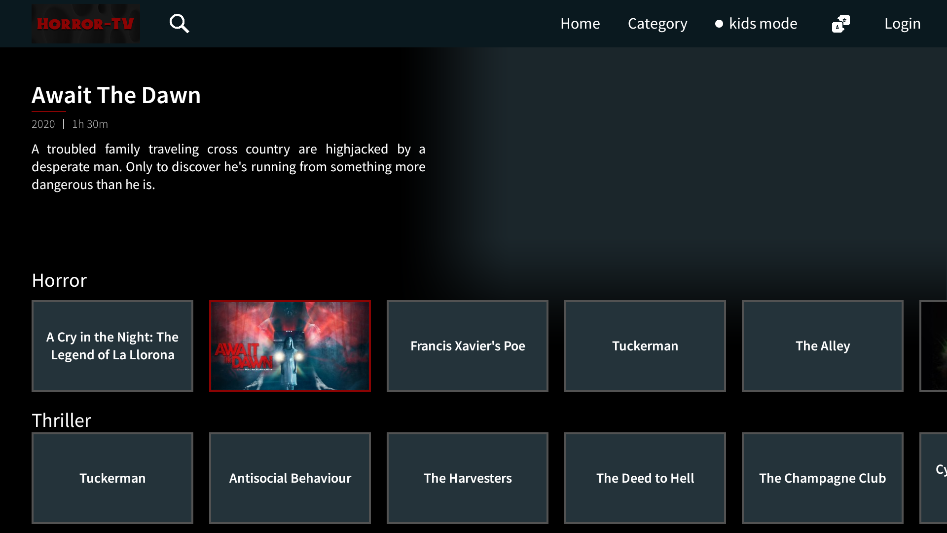 Horror-TV - App on Amazon Appstore