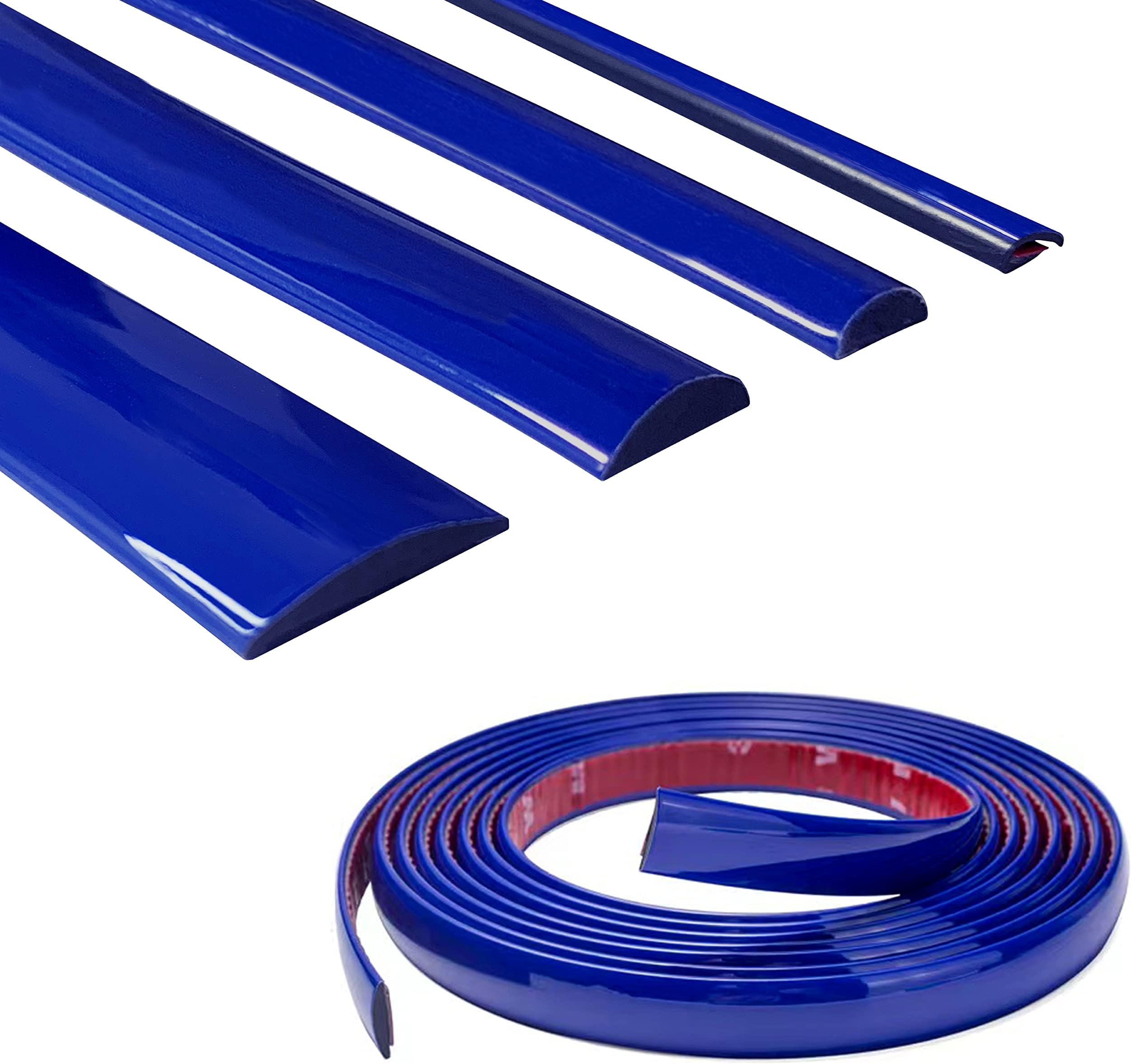 Amazon.com: 16Ft Dark Blue Car Motor Bike Self-Adhesive Exterior and ...