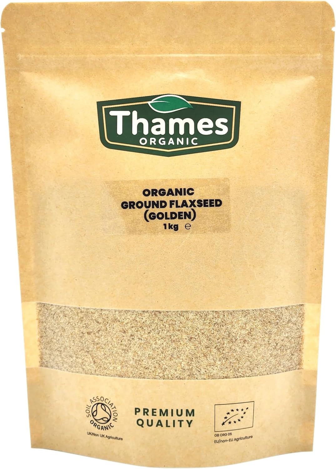 Organic Ground Linseed | Flaxseed Golden 1kg -Certified Organic, Non ...