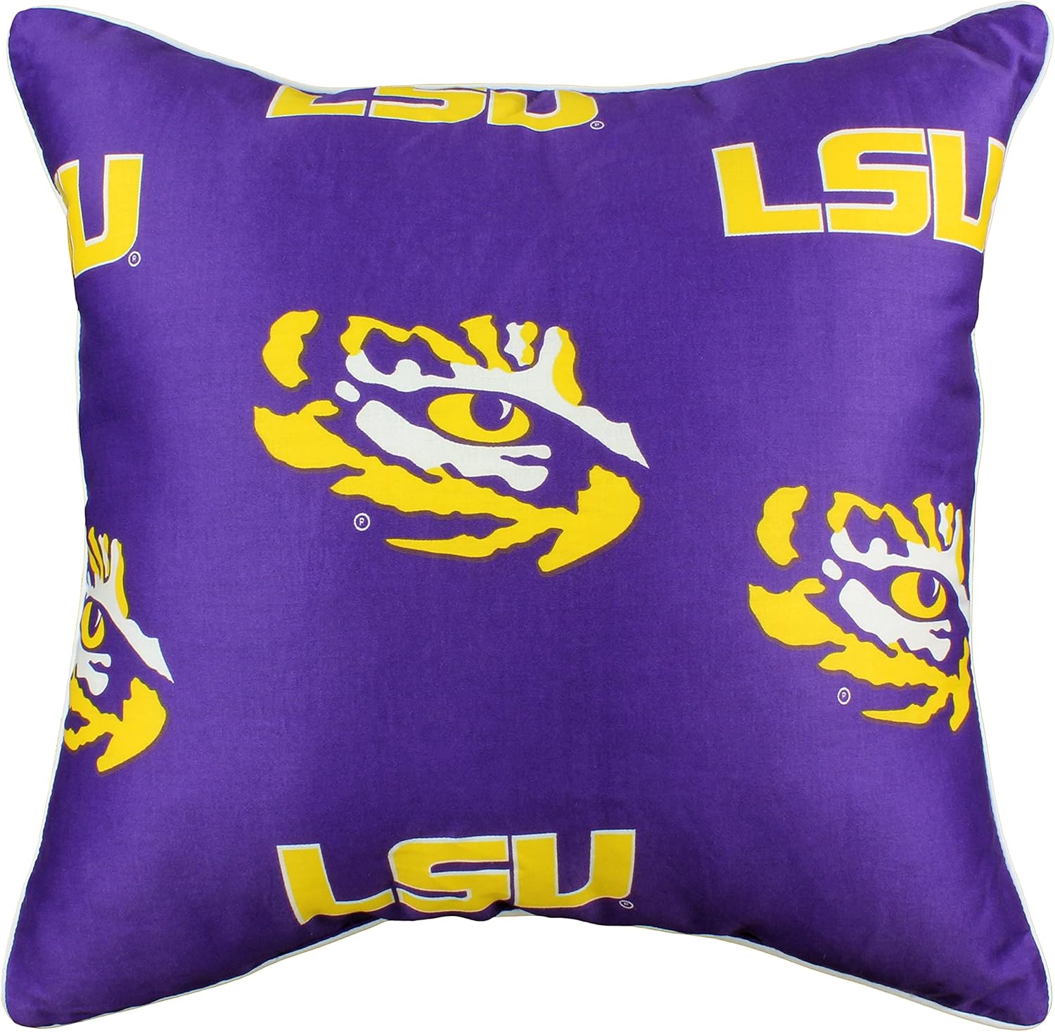 Amazon.com: College Covers Single Decorative Pillow Pillow, Square, LSU ...