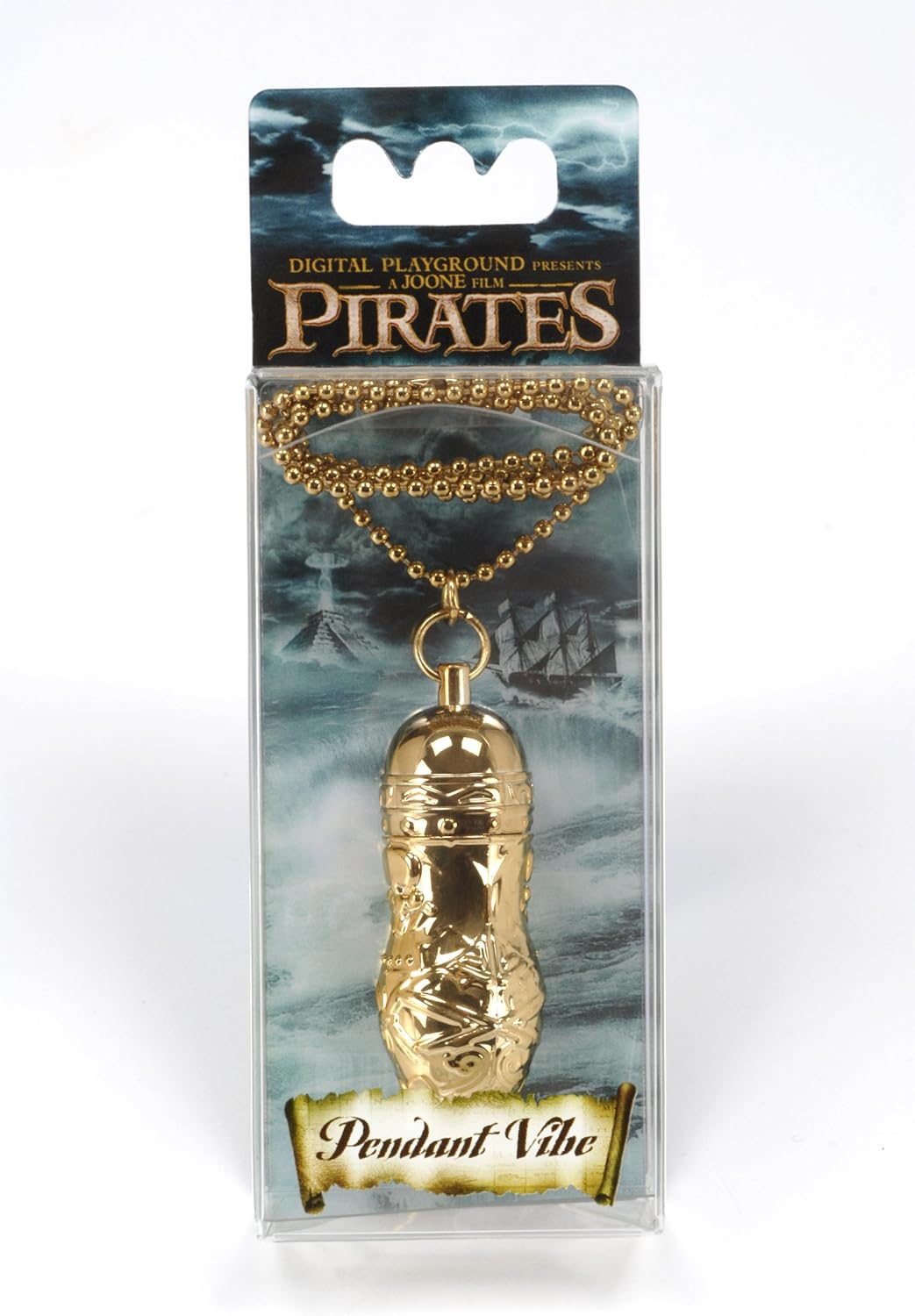 Amazon.com: Digital Playground Pirate's Pendant Vibe with Chain, Gold ...