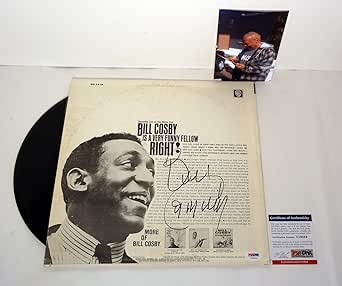Bill Cosby Signed Autograph Is A Very Funny Fellow Right Vinyl Record ...