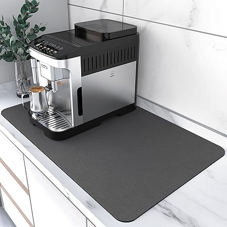 Amazon.com: HotLive Coffee Mat - Coffee Bar Mat for Countertops ...