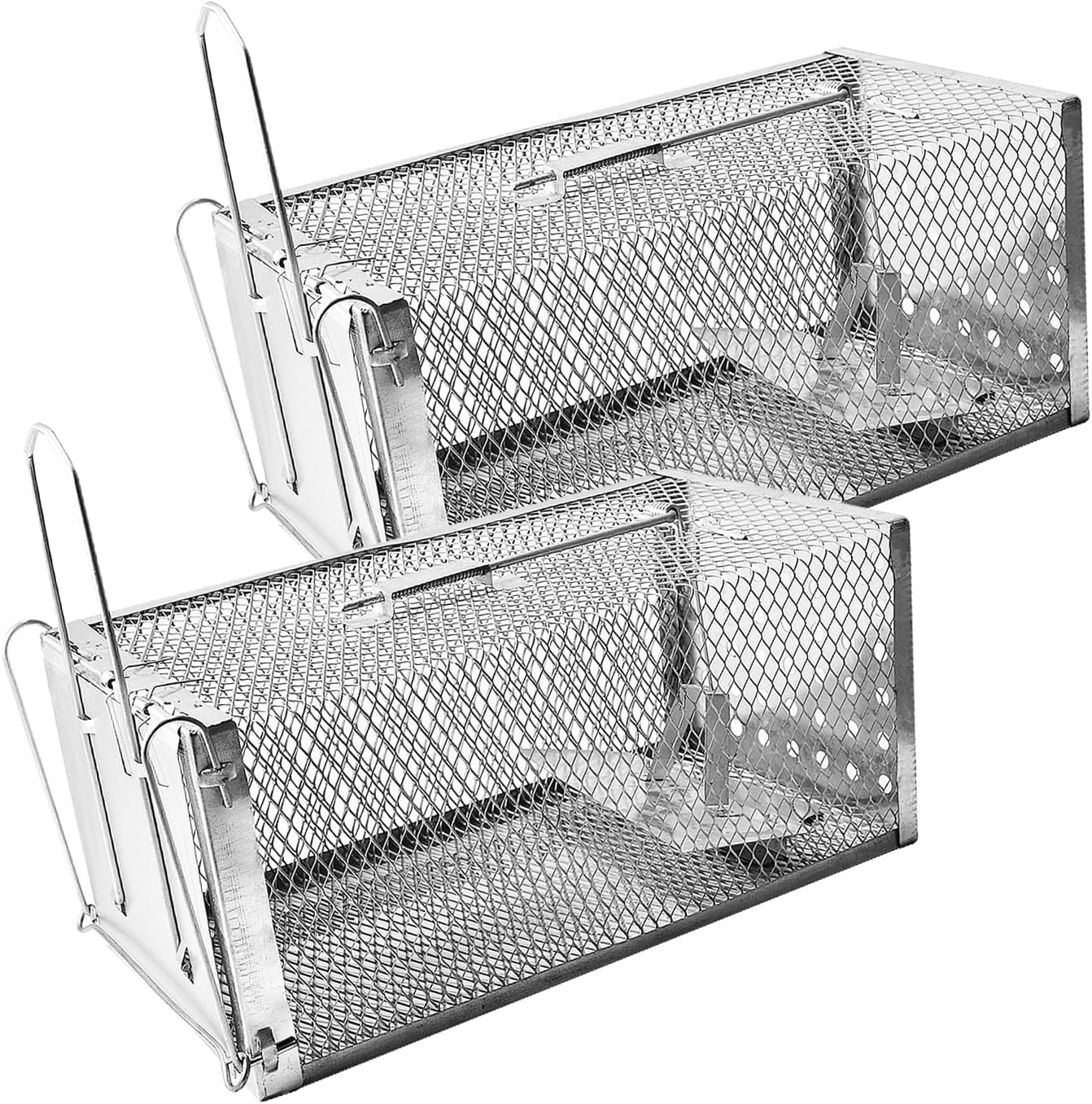 Amazon.com : 2-Pack Live Animal Traps, Humane Rat Traps for catching ...