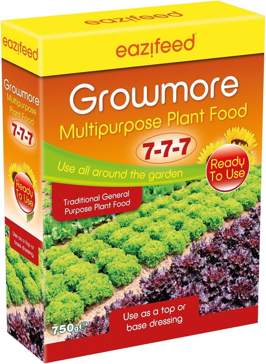 Eazifeed 2 x Grow More 750g multi Purpose Fertiliser plant food feed ...