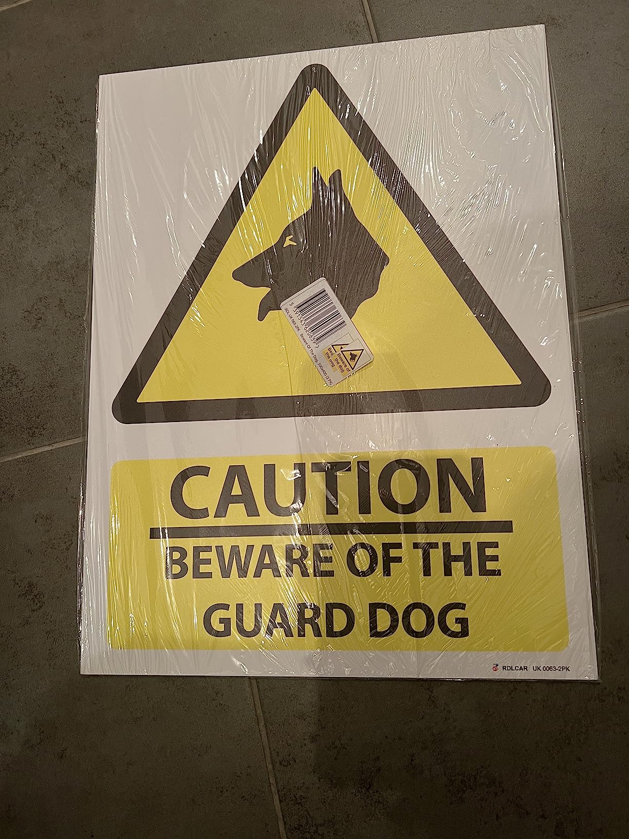 RDLCAR Beware of the Dog Signs, Durable Outdoor Gate Warning Notice ...