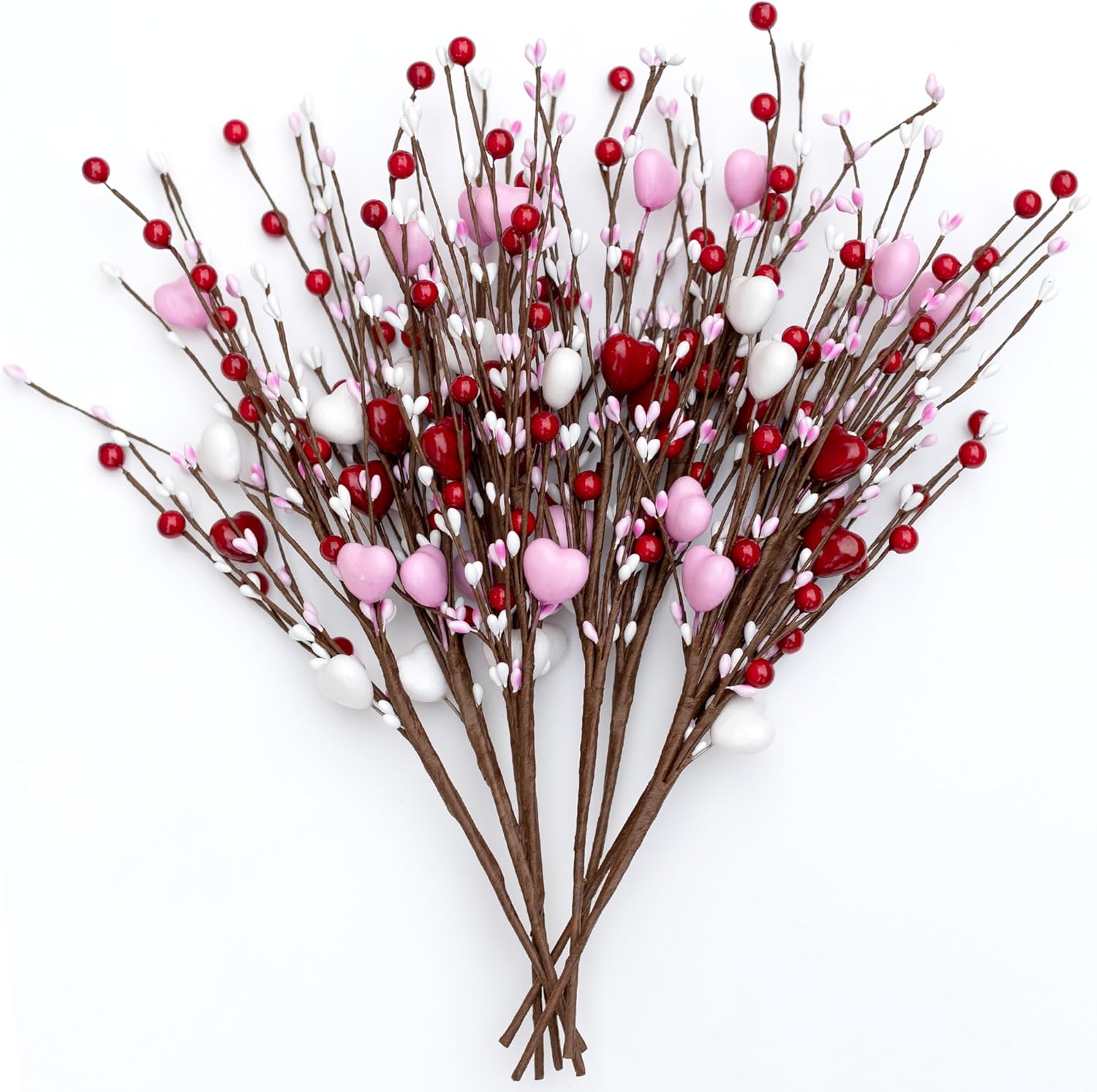 Amazon.com: AXYLEX Valentines Day Decorations Floral Picks Stems - 8Pcs ...