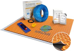 All-in-one Electric Radiant Floor Heating Kit 120V 28 Sq Ft with UH930 ...
