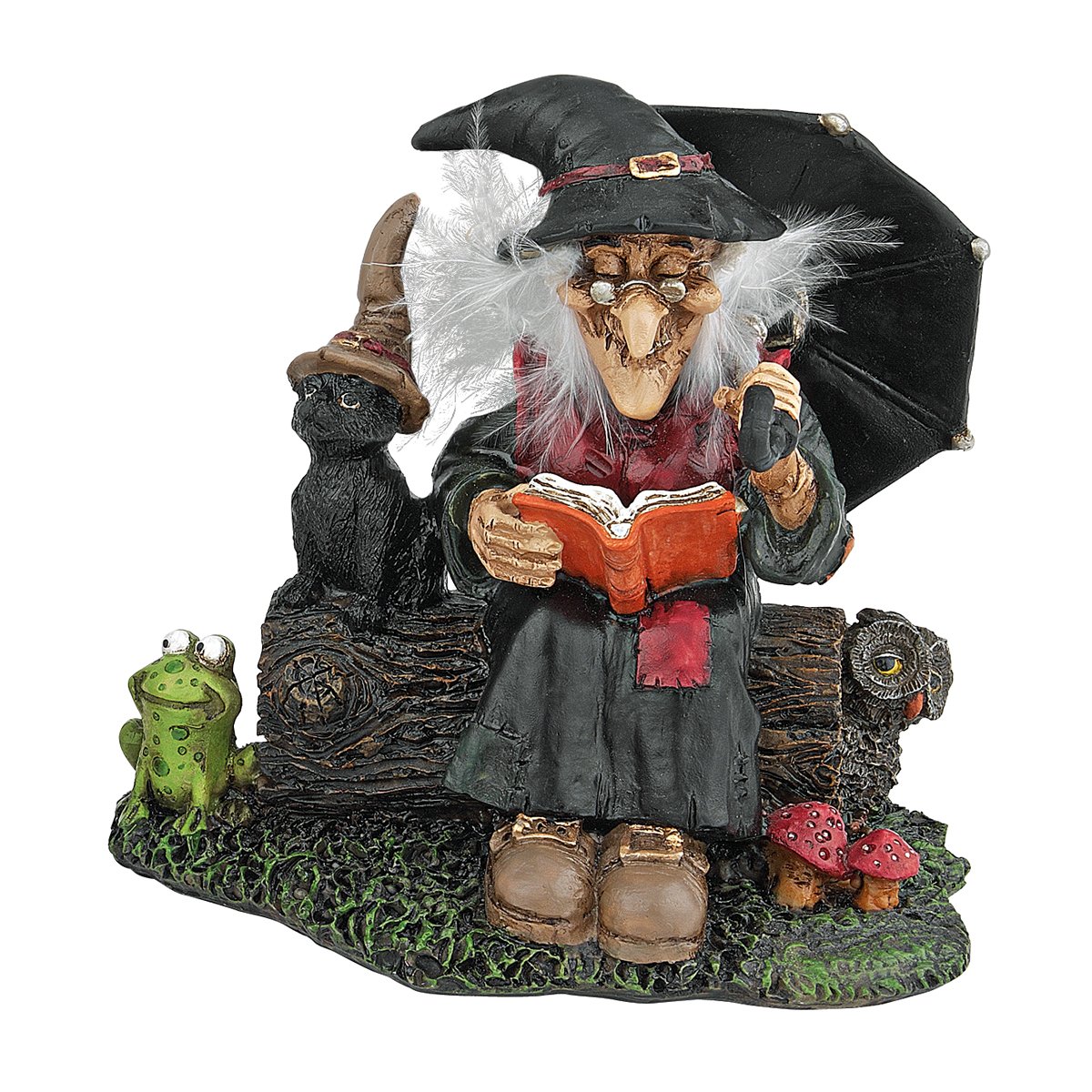Design Toscano Book of Spells Bewitching Witch Halloween Decor Figurine ...