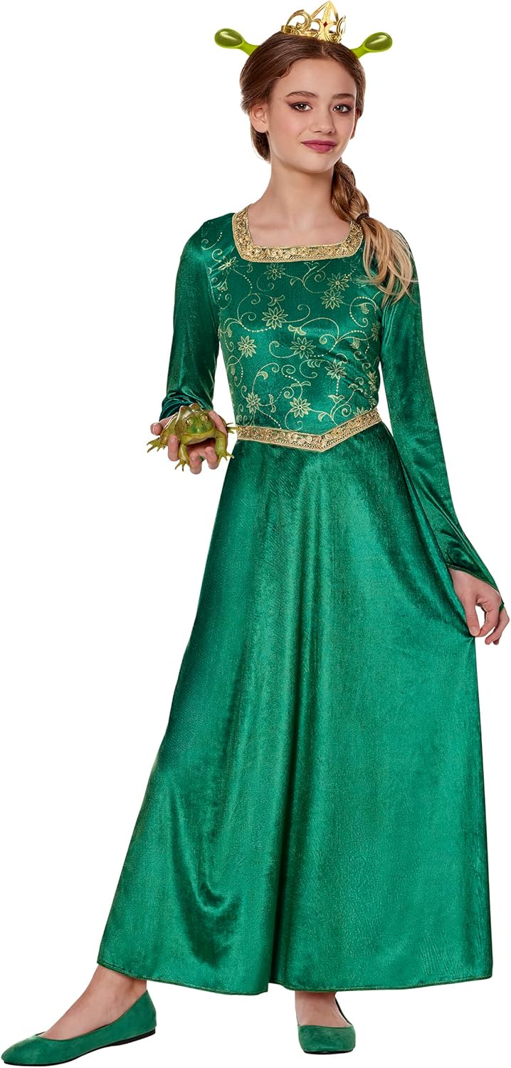 Amazon.com: Spirit Halloween Shrek Kids Fiona Dress Costume ...