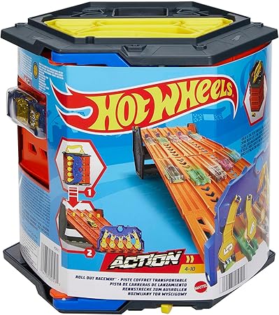 Amazon.com: Hot Wheels Track Builder Action, Roll Out Raceway, Track ...