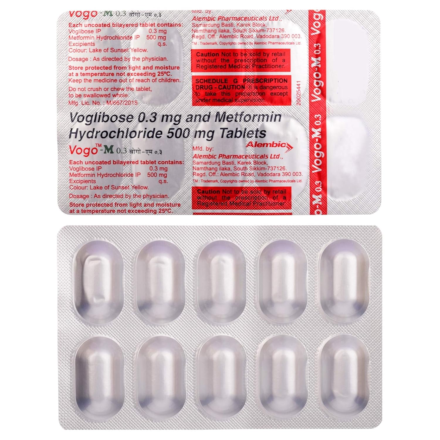 Vogo-M 0.3 - Strip of 10 Tablets : Amazon.in: Health & Personal Care