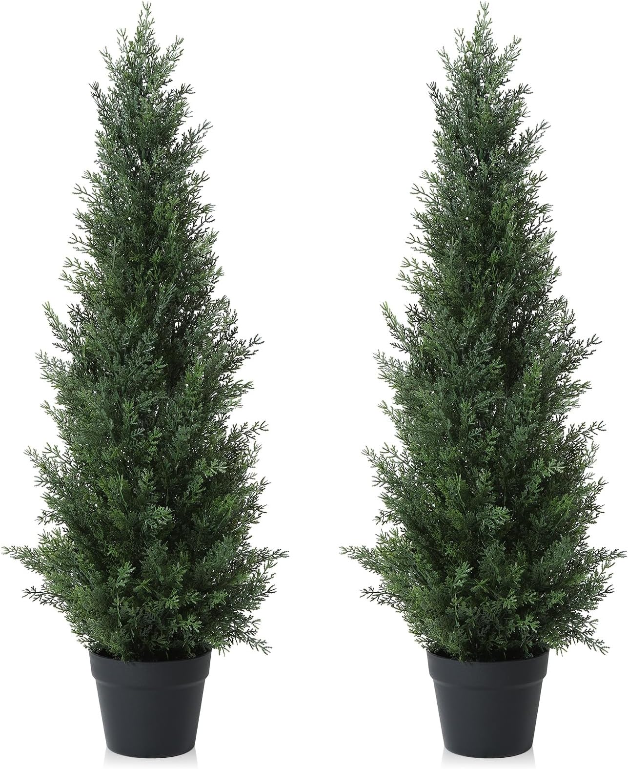 Amazon.com - TRESIL Two 3 Foot Artificial Cedar Topiary Tree Potted