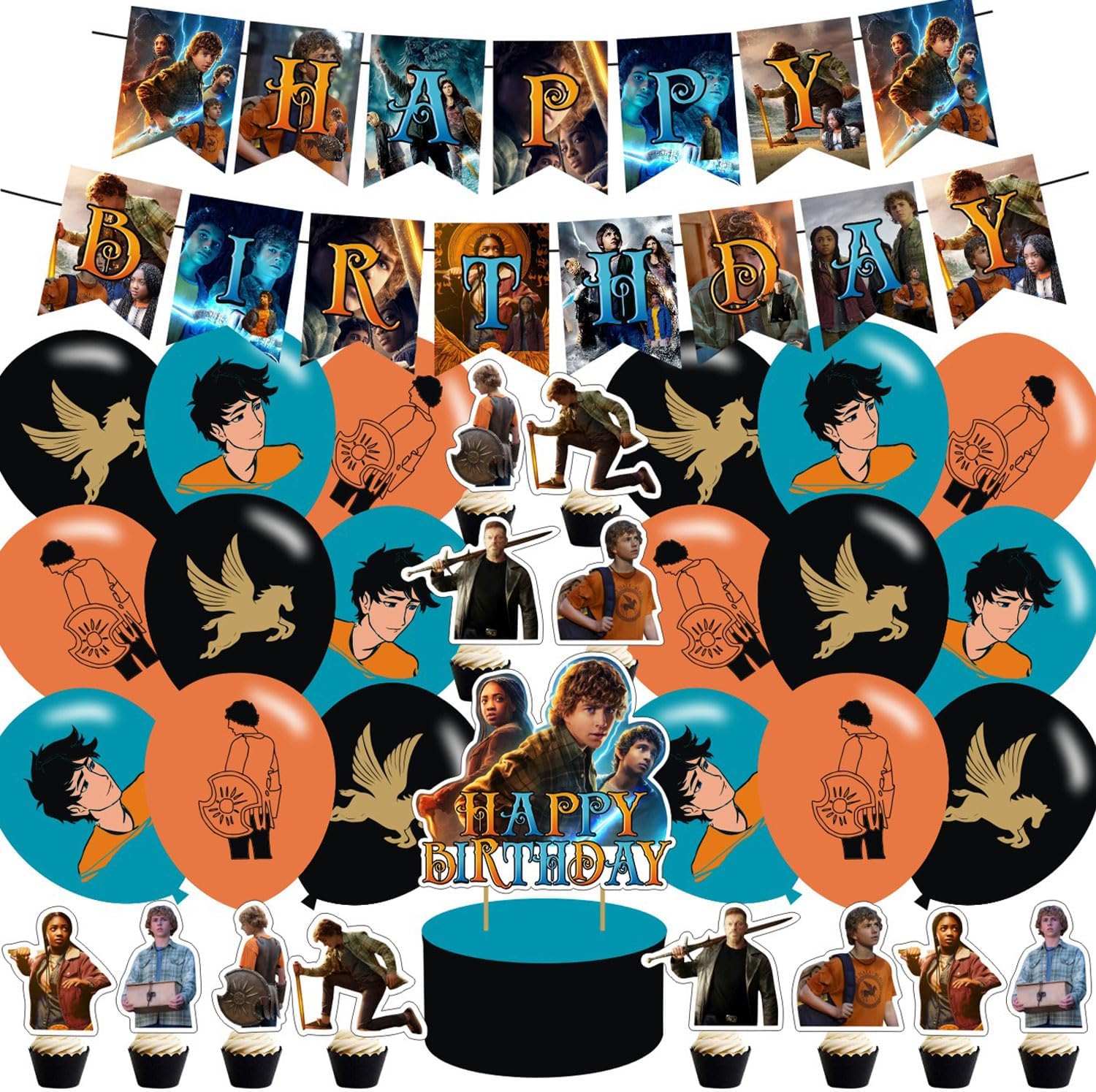 Amazon.com: HAYCHE Percy Jackson and Olympians Theme Party Supplies ...