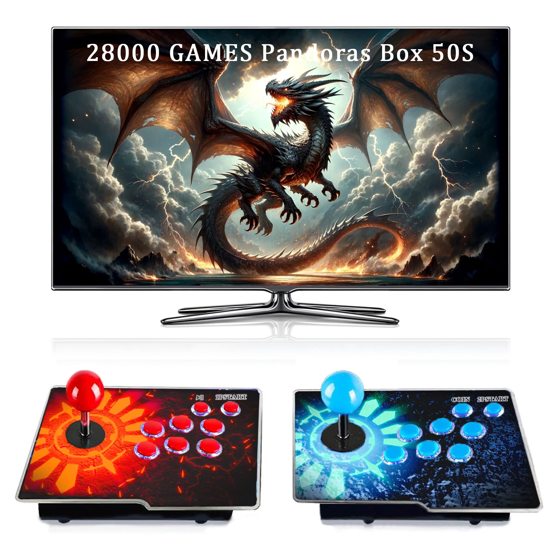 Amazon.com: RegiisJoy 28000 in 1 Pandoras Box 50S Arcade Game Console ...