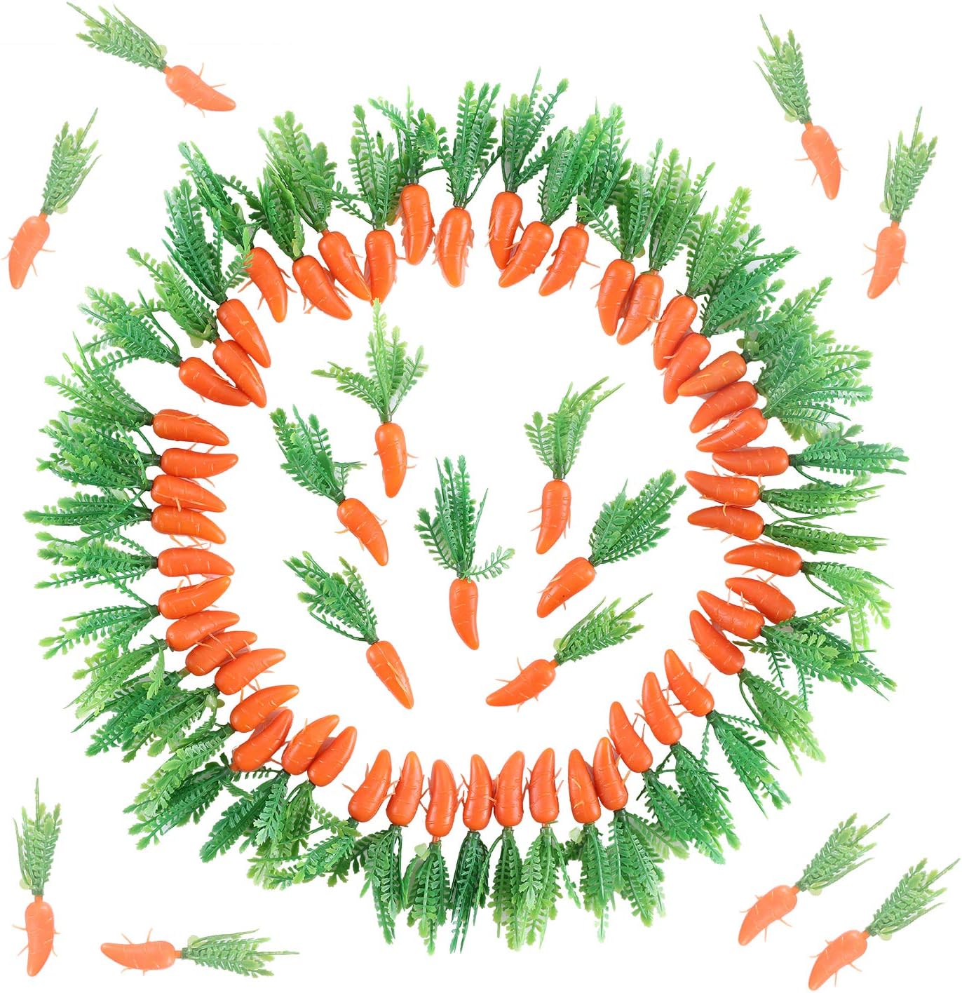 Amazon.com: Honbay 60PCS Mini Plastic Artificial Carrots Ornament Fake ...