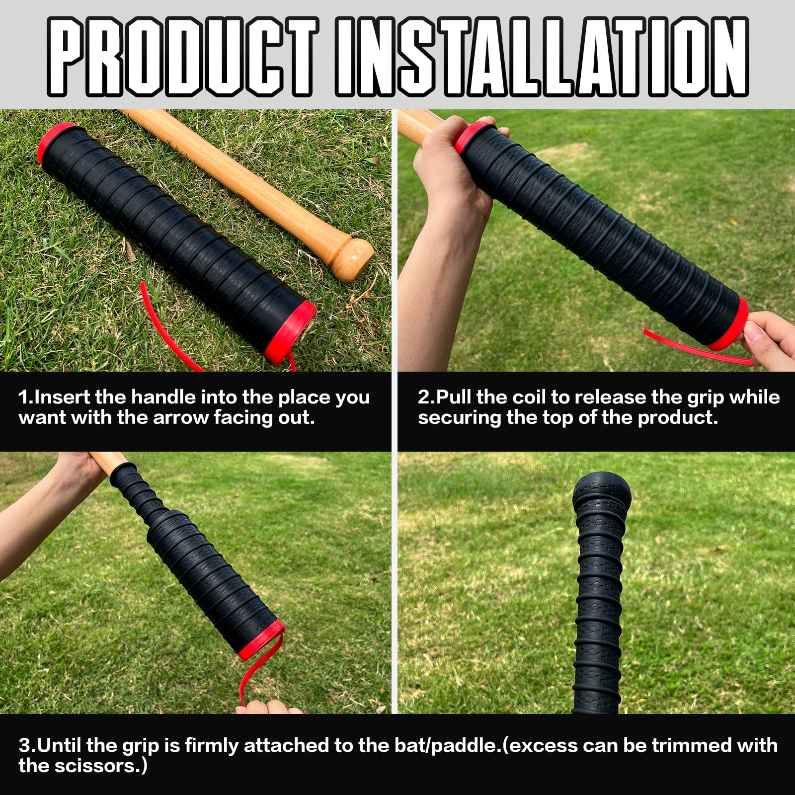 Snapklik.com : All New Bat Grip For Baseball,Soft Ball, Fishing Rods ...