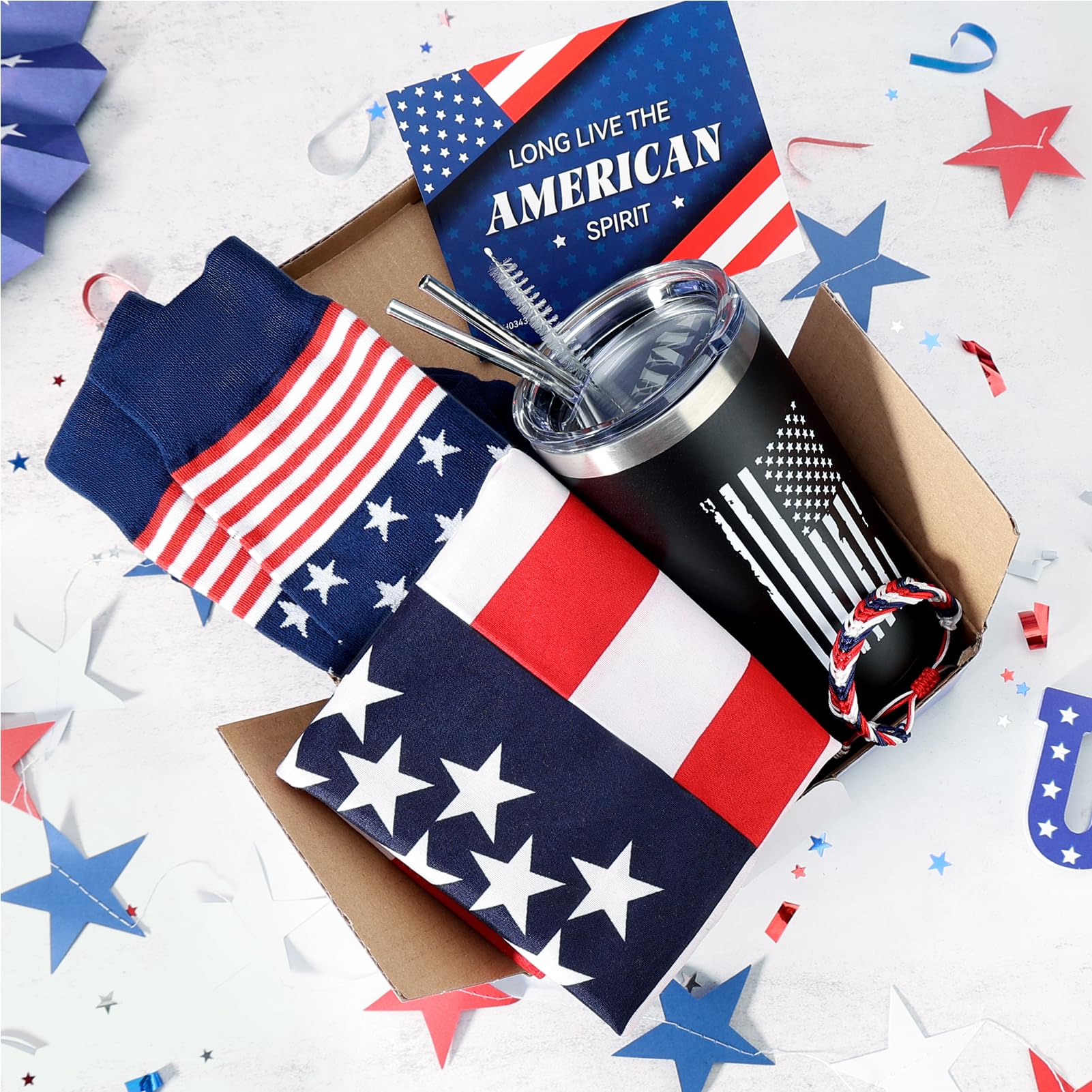 Amazon.com | GiftAmaz New US Citizen Gifts, American Flag Gift Set with ...