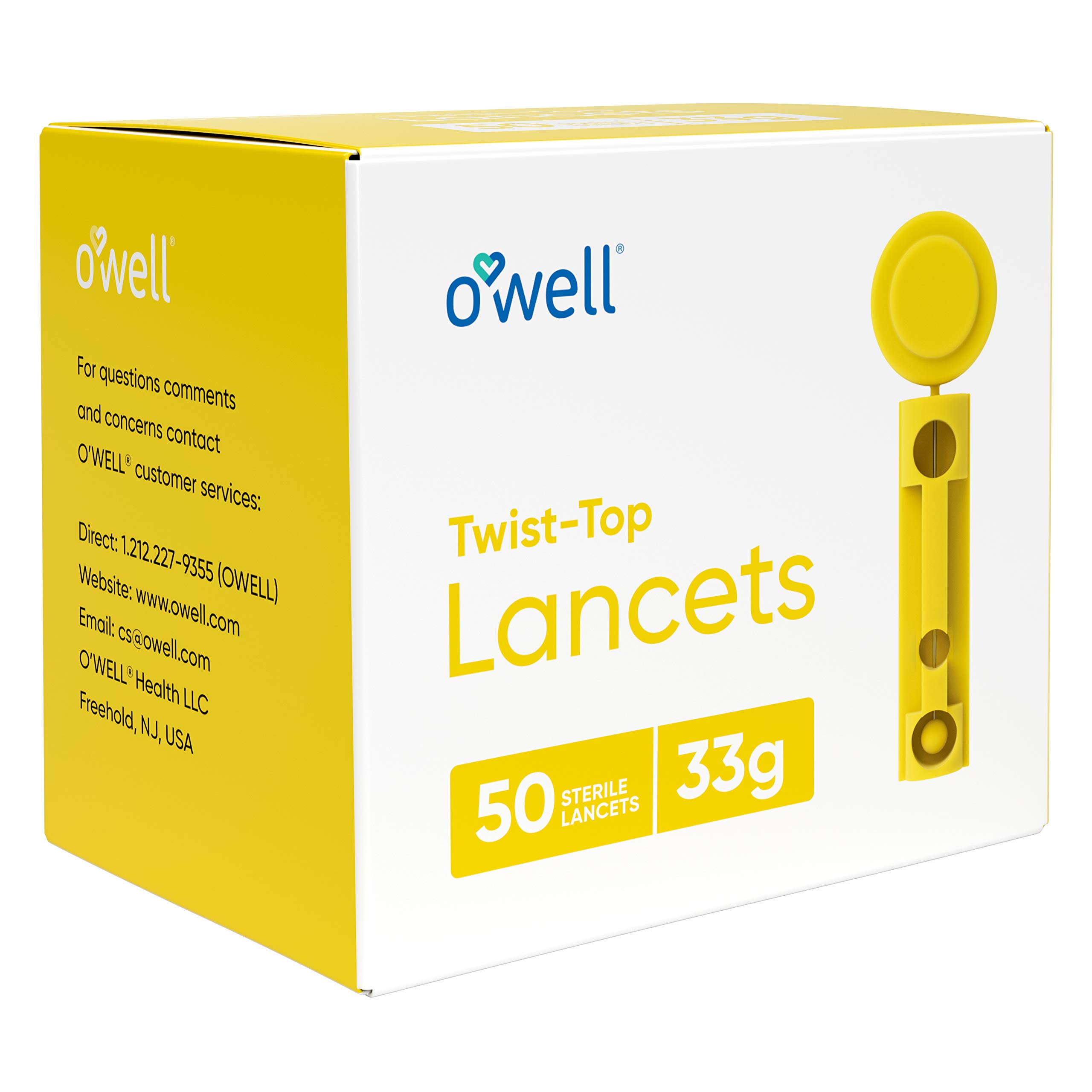 Snapklik.com : Twist Top Lancets 33 Gauge, 50 CountUltra Thin Needle ...
