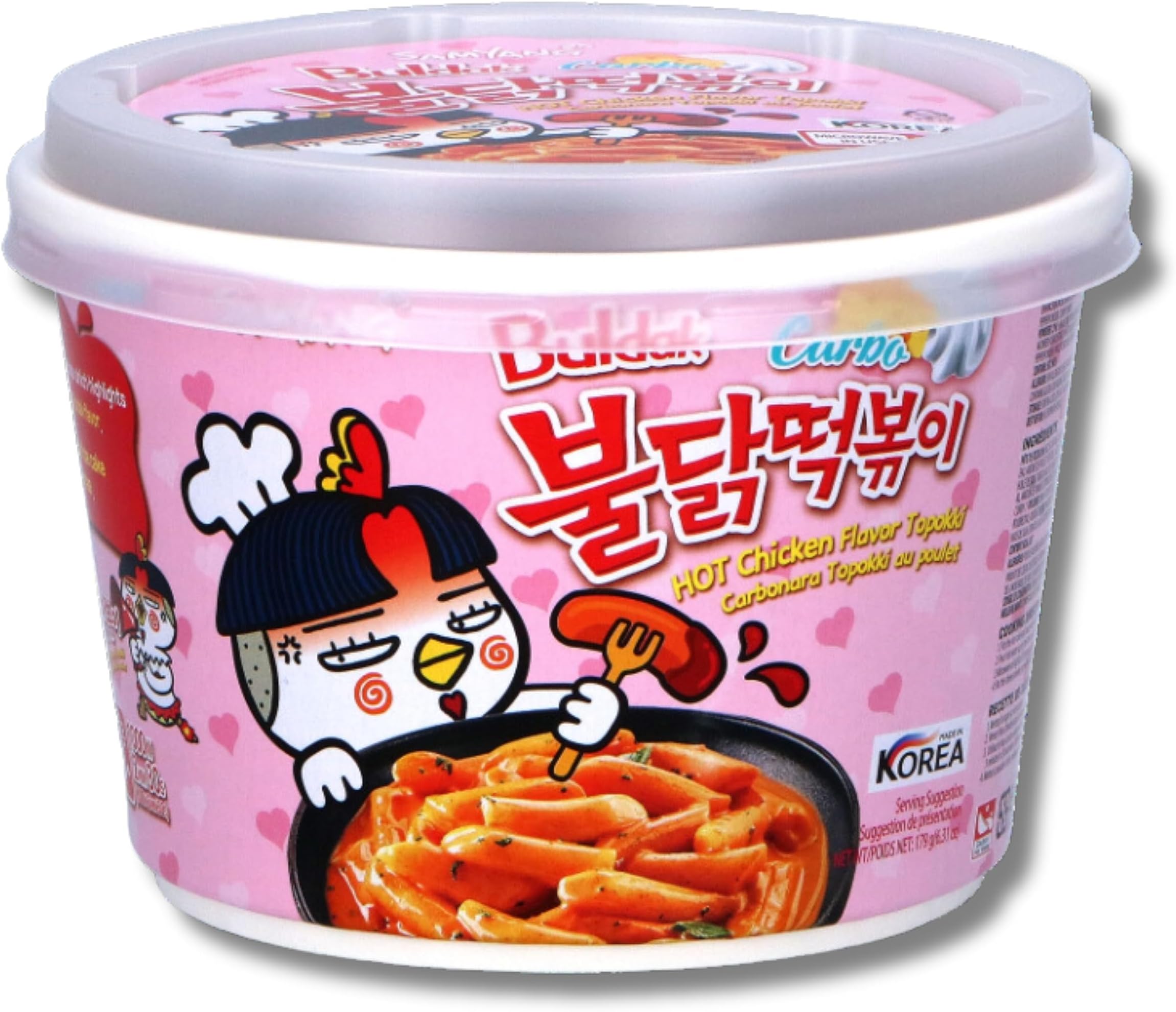 Amazon.com: Buldak Tteokbokki - Carbonara Flavor - 1 Pack - Buldak ...