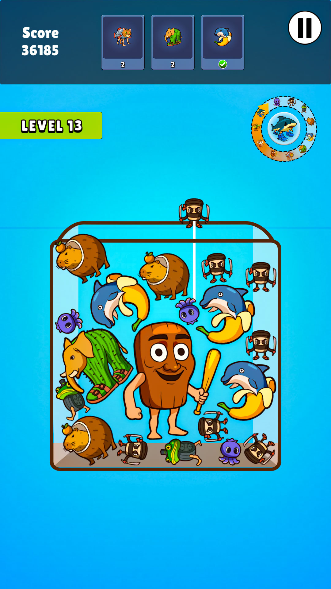 Brainrot Meme Animal Drop Fellas Puzzle: Fruit Merge Melon Maker Match ...