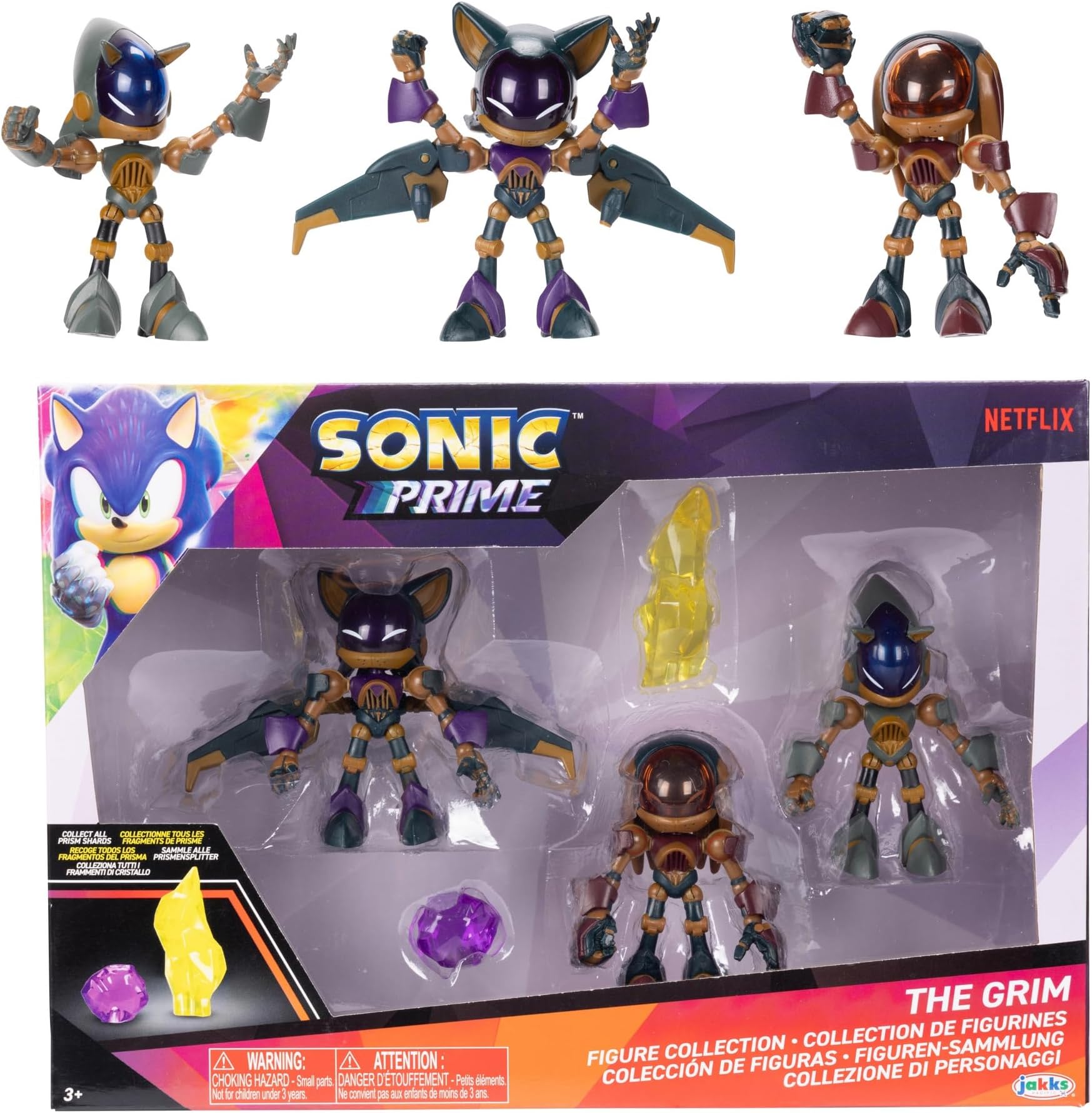 Amazon.com: Sonic Prime Toys, 8 Figures Including 2 Rare Hiden ...