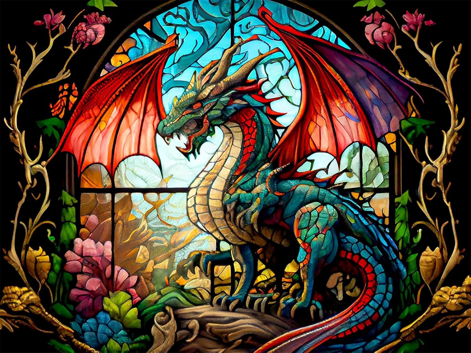 Amazon.com: croshom DIY 5D Diamond Painting Kits for Adults, Dragon ...