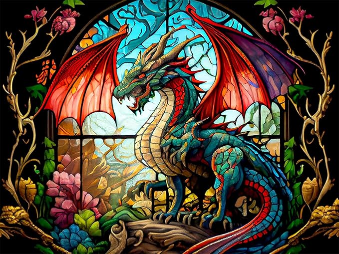 Amazon.com: croshom DIY 5D Diamond Painting Kits for Adults, Dragon ...