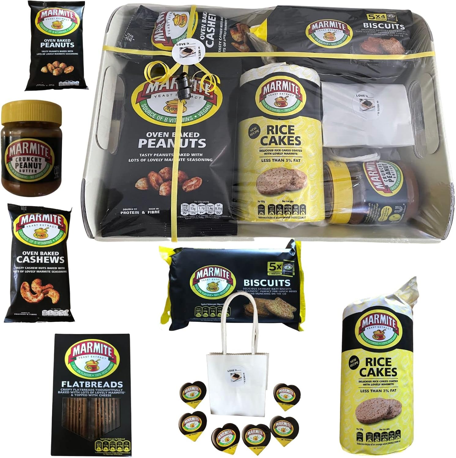 Love it! Marmite Hamper Bundle. Flat breads 140 g, Cashews 90 g ...
