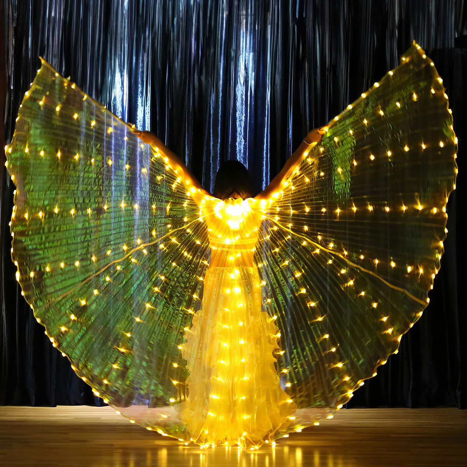 Amazon.com: Sekopesy Illuminated LED Fairy Wings for Kids and Adults ...
