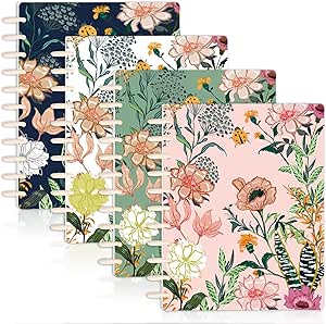 Amazon.com : 4 Set Discbound Notebook Cover and Disc Set Letter Size 8 ...