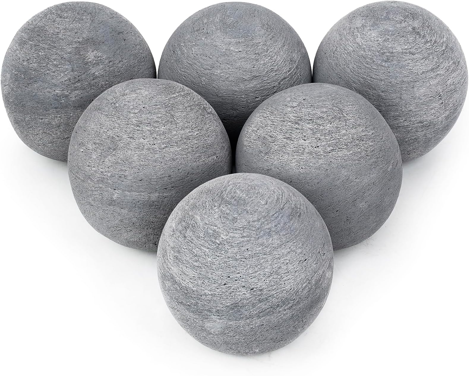 Amazon.com : Sasylvia 12 Pack Ceramic Fire Balls Fire Pit Balls, Mixed ...