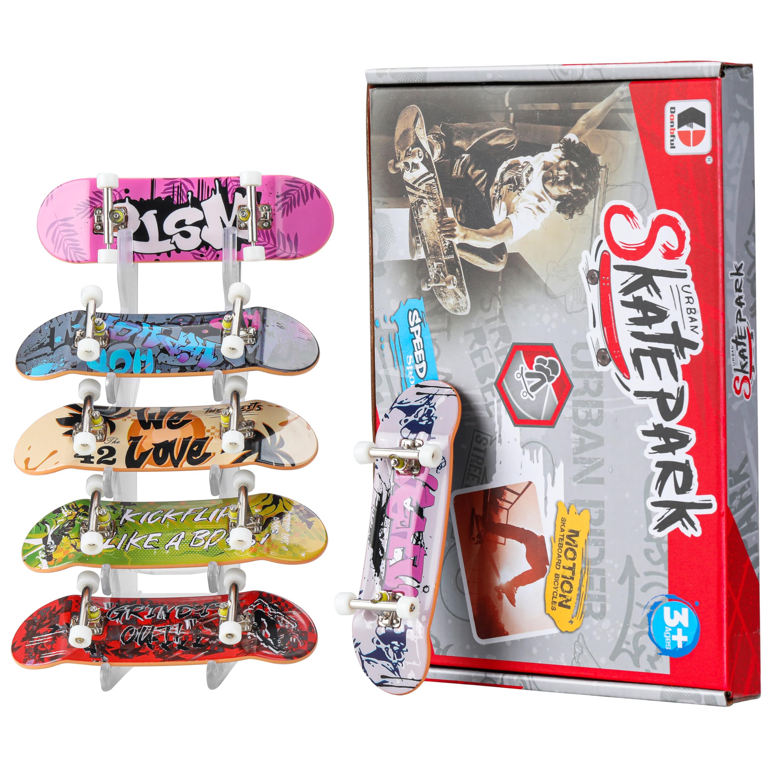 Amazon.com: BROKIG TechToy Finger Skateboards Park for Kids,Mini ...