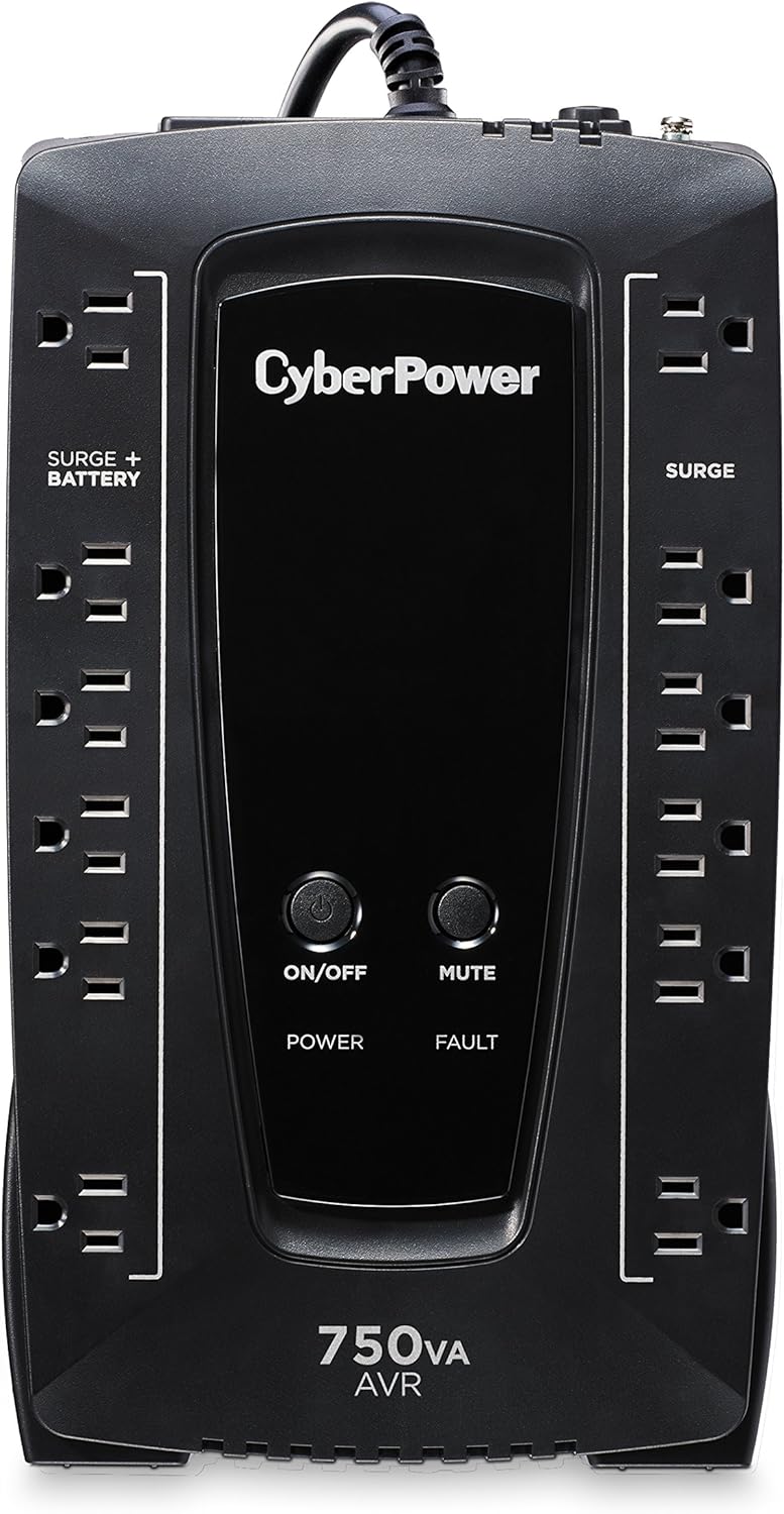 Amazon.com: CyberPower AVRG750U AVR UPS System, 750VA/450W, 12 Outlets ...