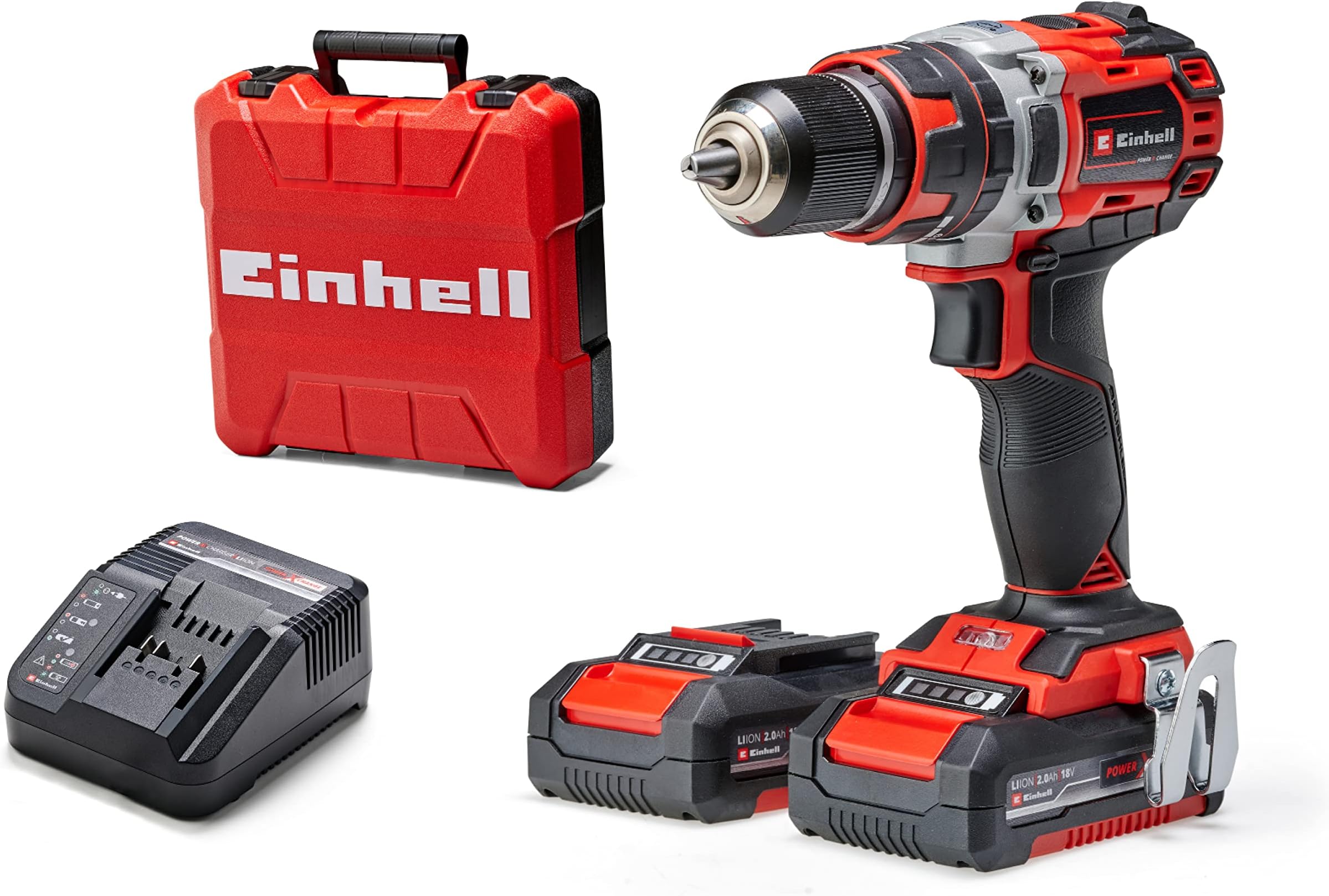 Einhell Power X-Change 80Nm Cordless Impact Drill - 18V Brushless 3-in ...