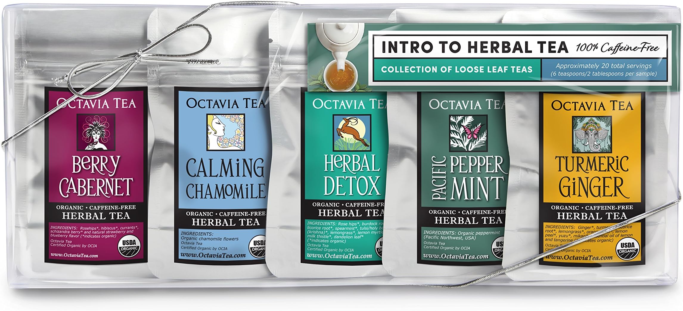 Amazon.com : Octavia Tea Intro to Herbal Tea, 5 Ounce : Grocery ...