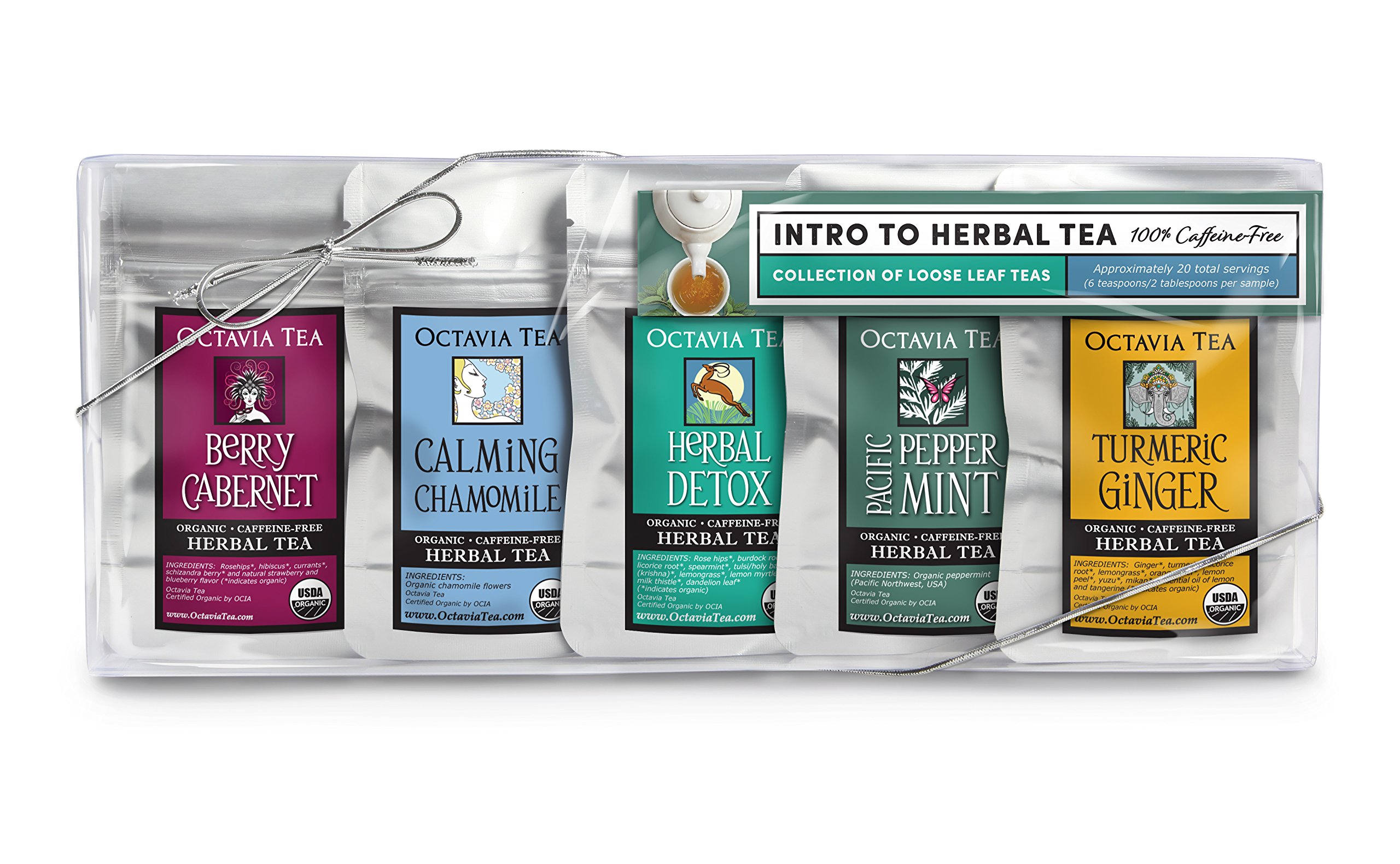 Amazon.com : Octavia Tea Intro to Herbal Tea, 5 Ounce : Grocery ...