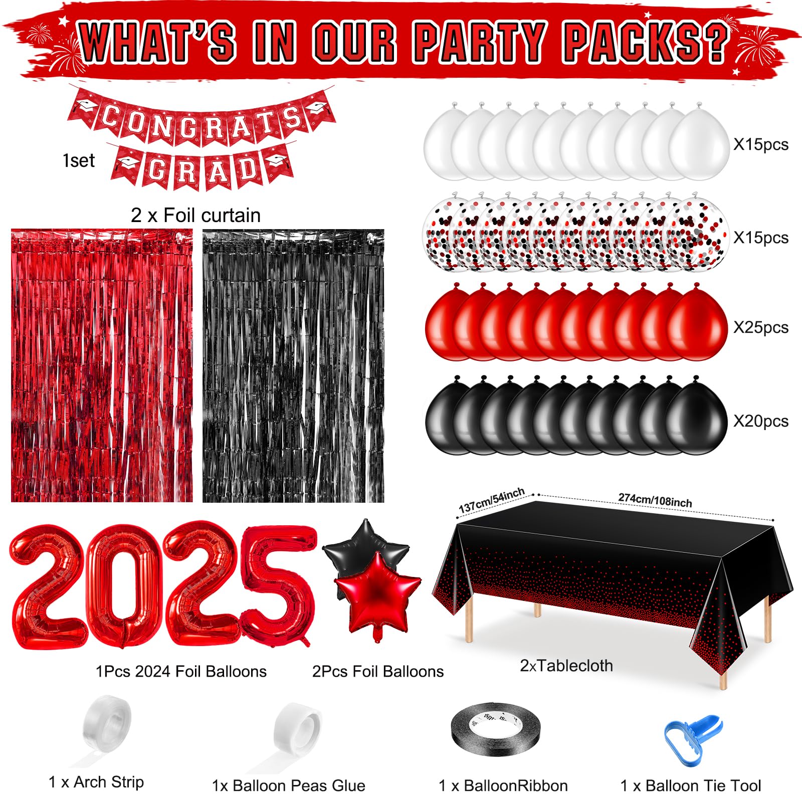 Snapklik.com : Graduation Party Decorations Class Of 2025, Congrats ...