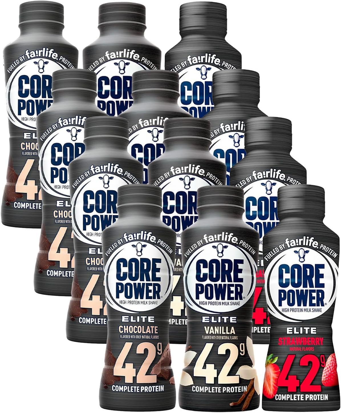 Amazon.com : Core Power Fairlife Elite 42g High Protein Milk Shakes For ...