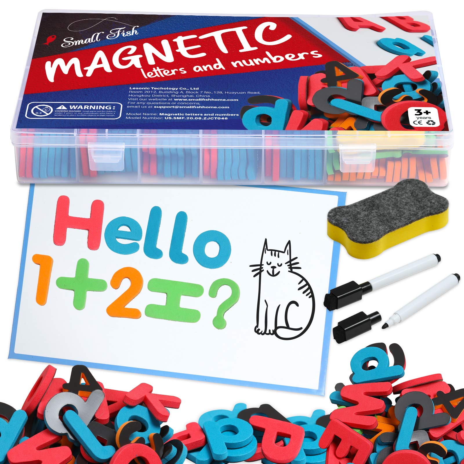 Buy Magnetic Foam Letters and Numbers for Kids 242 Pcs, Alphabet ...