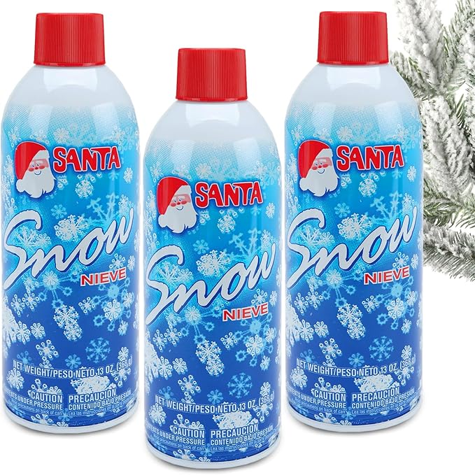 Amazon.com: GRAS Art Bundles Christmas Fake Snow Spray 13oz Cans 3-Pack ...